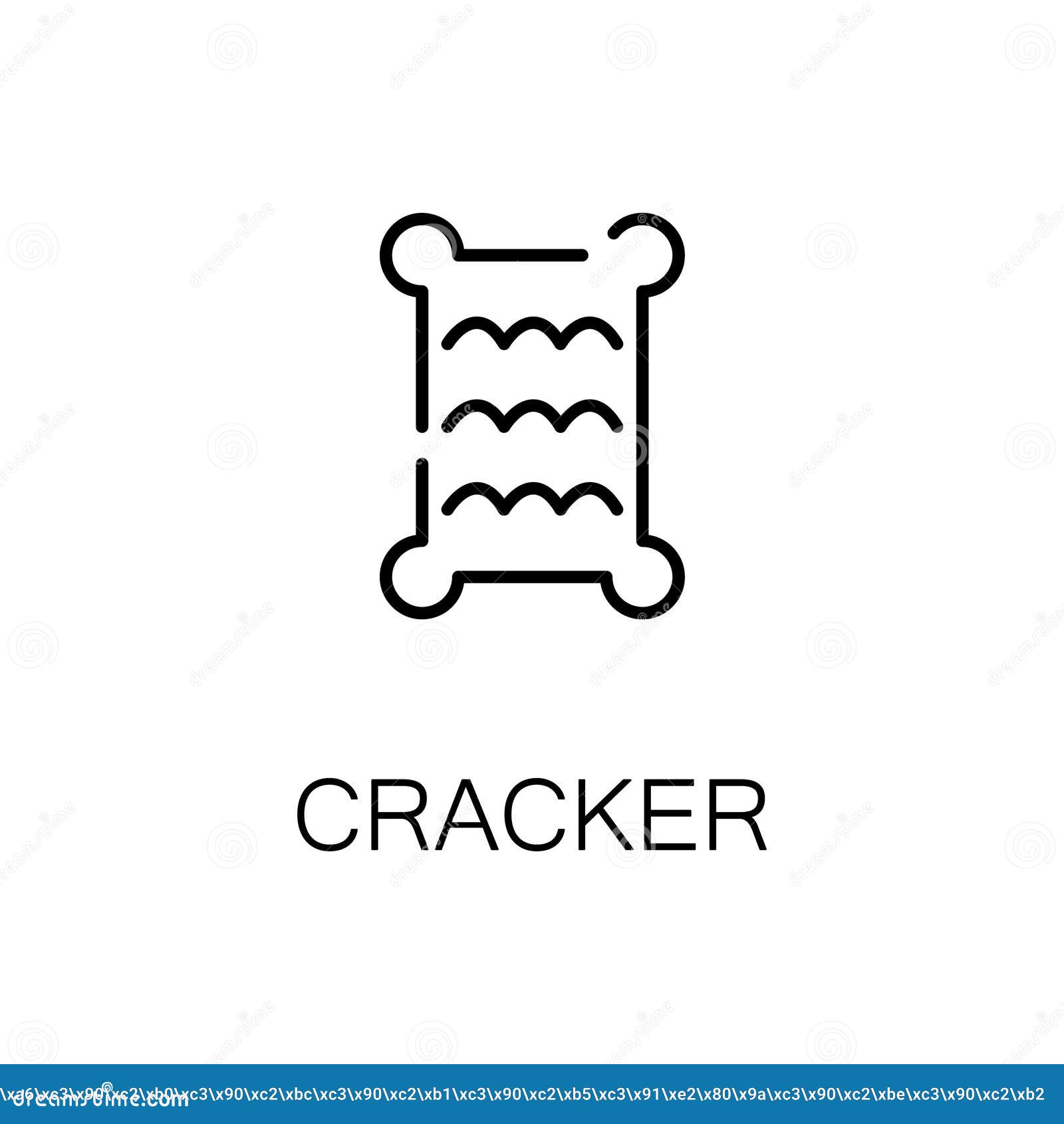 Cracker Flat Icon or Logo for Web Design Stock Vector - Illustration of ...