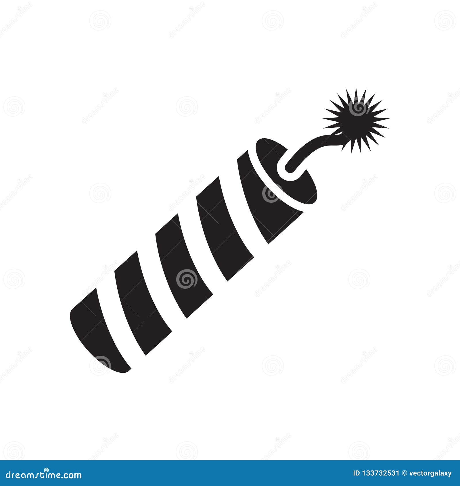 Cracker Icon Vector Sign and Symbol Isolated on White Background Stock ...