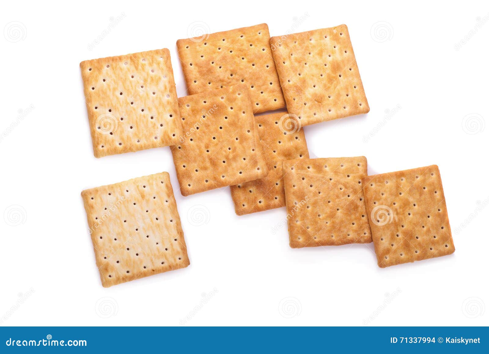 Cracker Isolated on White Background Stock Photo - Image of snack, food ...