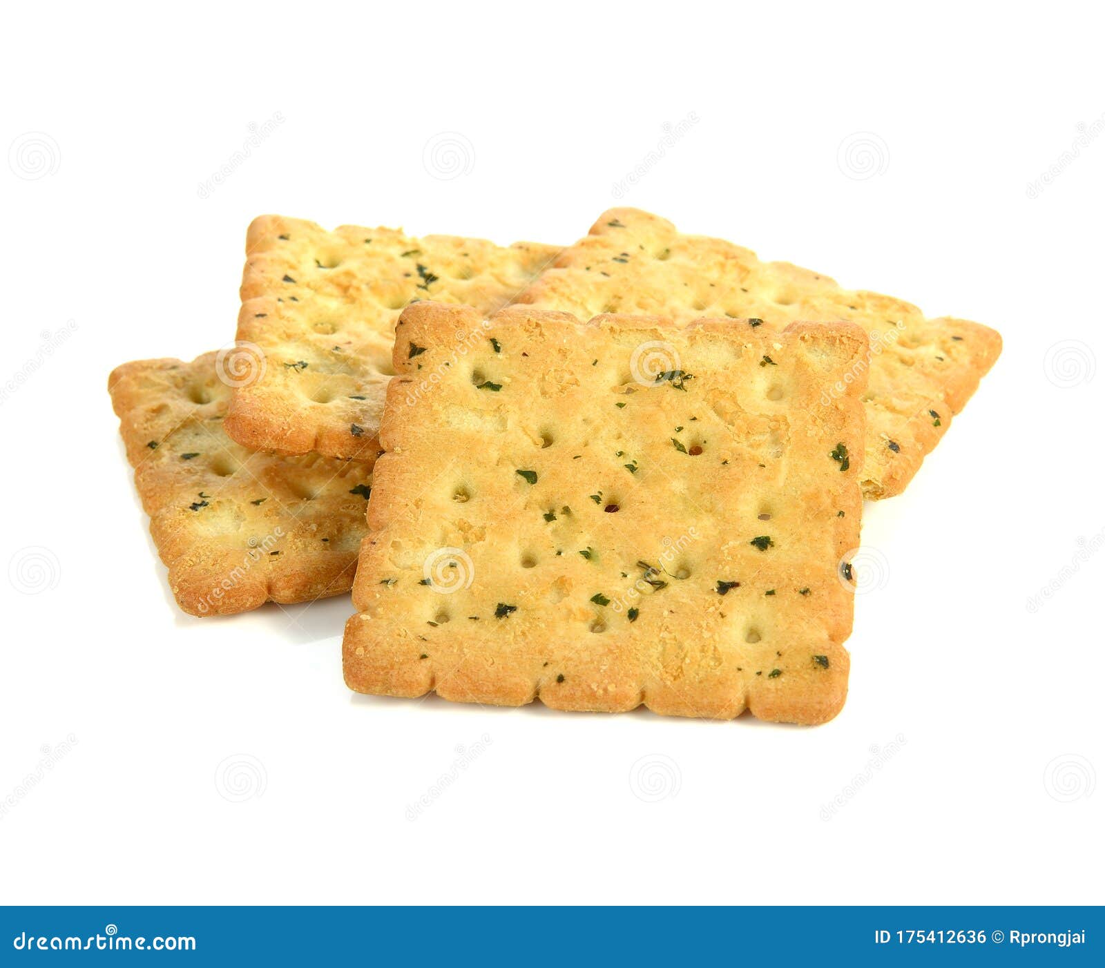 Cracker isolated on white stock photo. Image of gourmet - 175412636