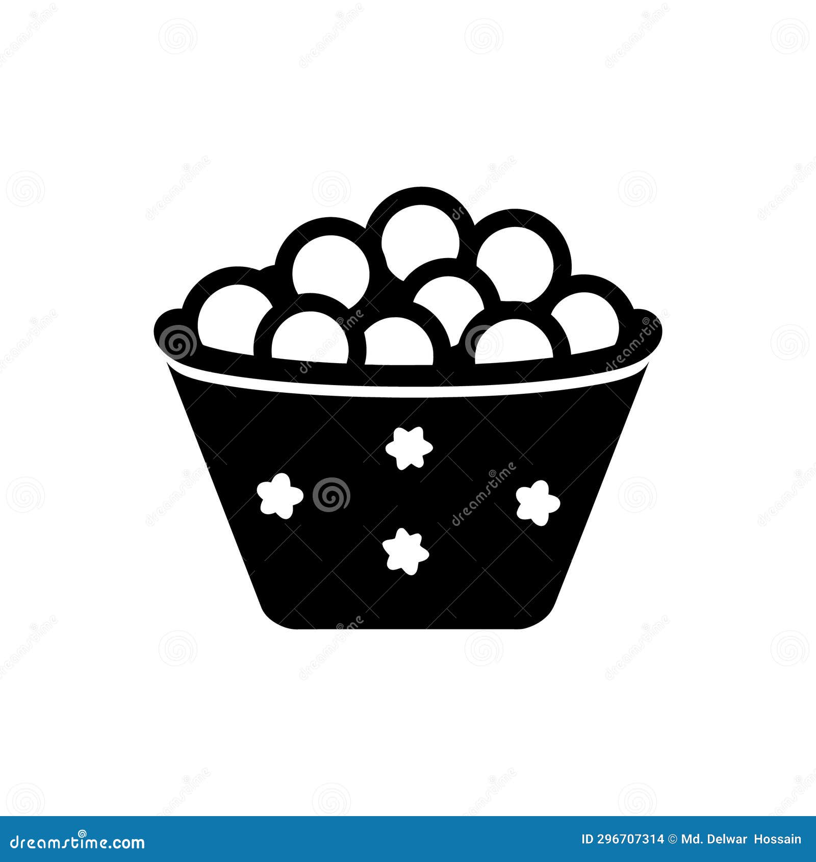 Cracker Jack Icon stock vector. Illustration of sweet - 296707314