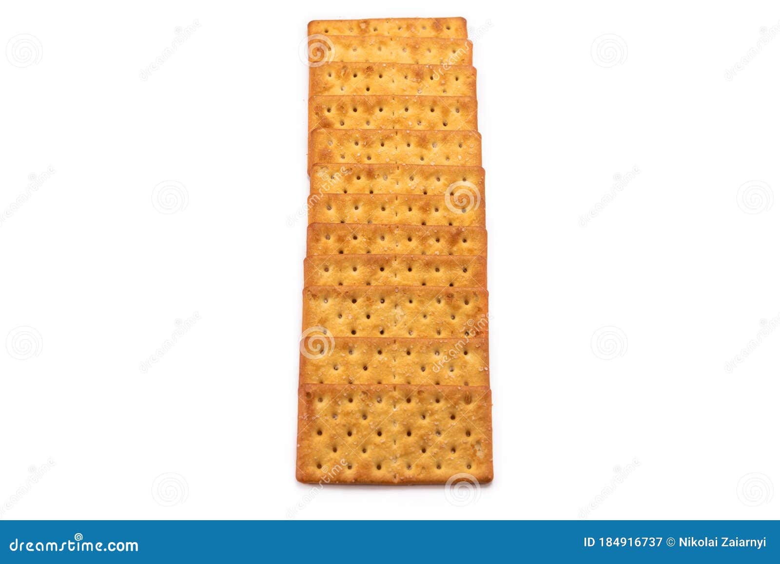 Cracker with Salt Isolated on White Stock Image - Image of tasty ...