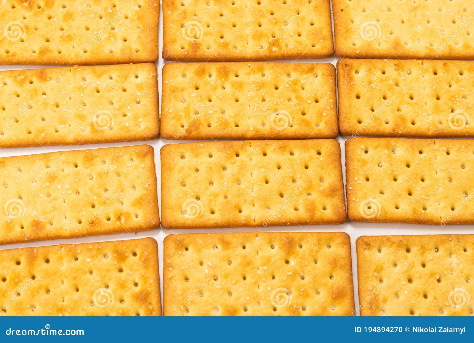 Cracker with Salt Isolated on White Stock Photo - Image of bakery ...