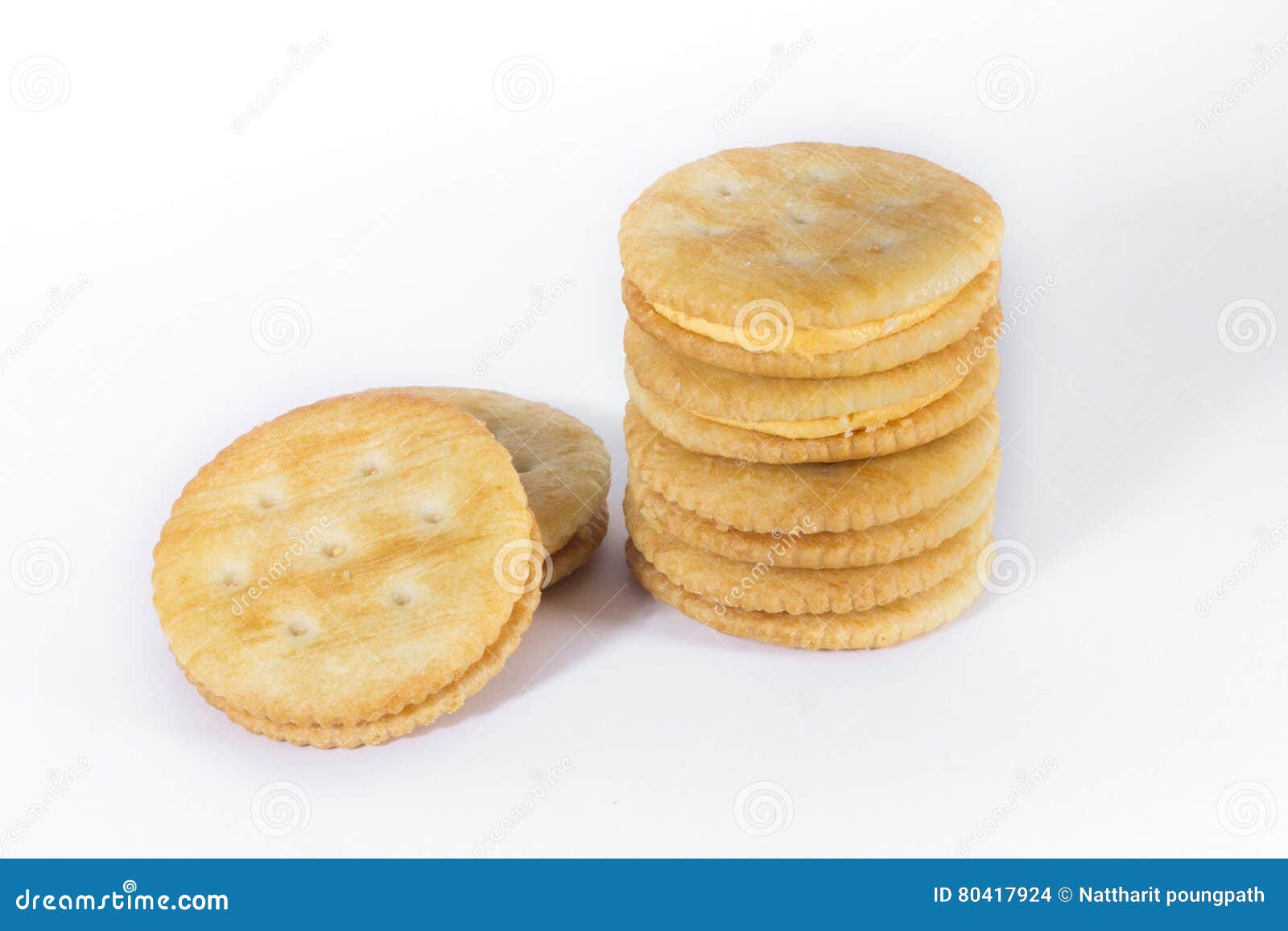 Cracker Stack Isolated Closeup Crackers Stock Photo - Image of cracker ...