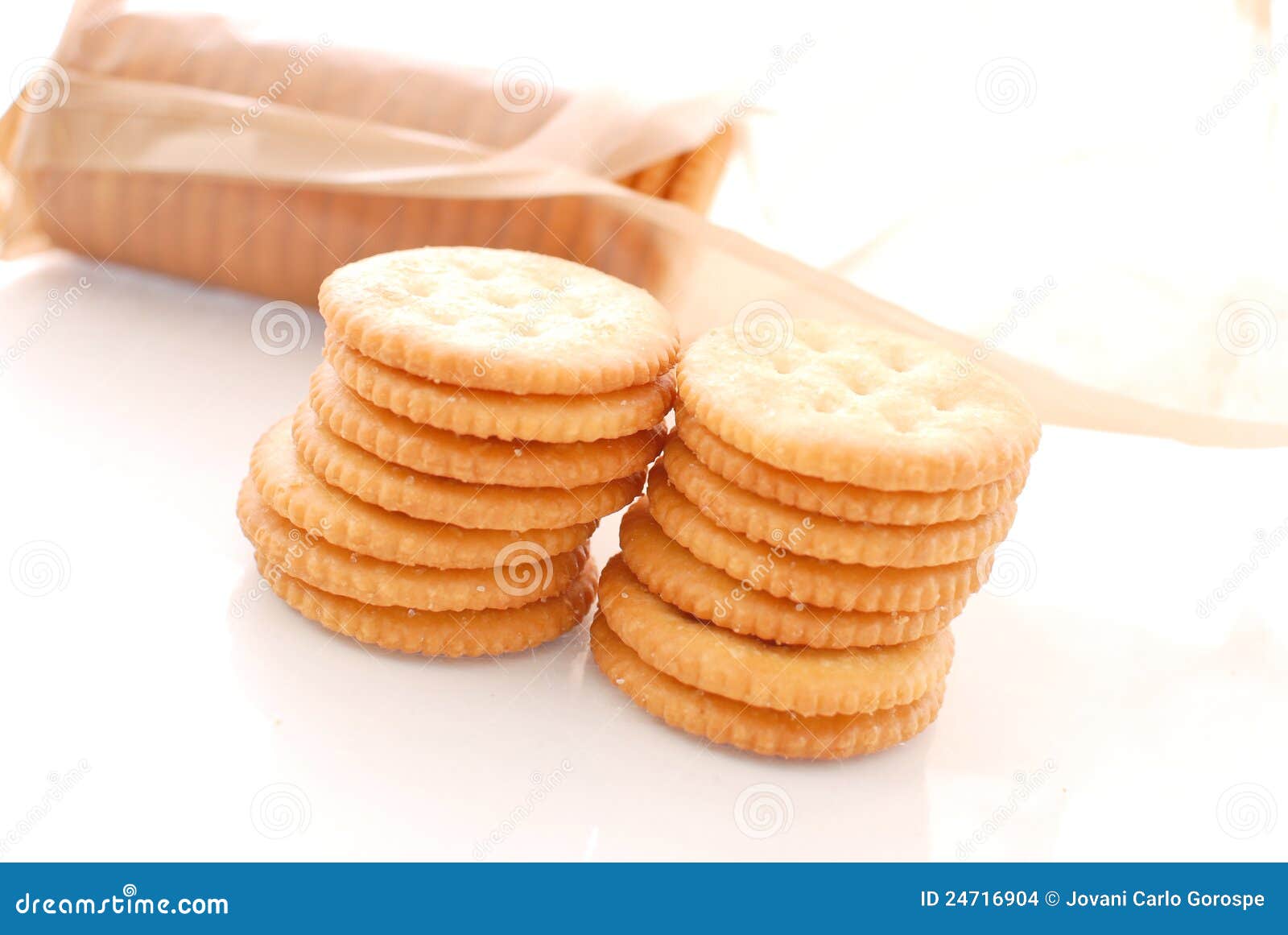 Cracker Stacks stock photo. Image of healthy, dessert - 24716904