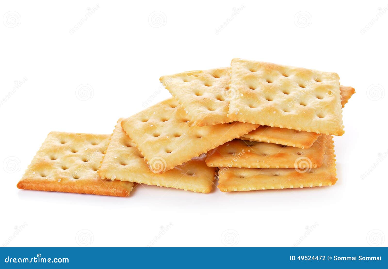 Cracker on White Background Stock Photo - Image of crispy, ritz: 49524472
