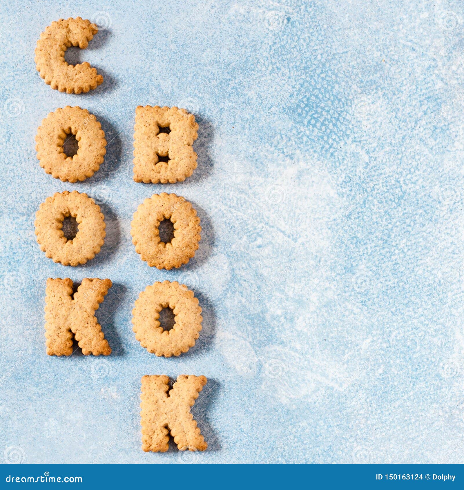 Crackers Arranged As A Word Cookbook Stock Photography | CartoonDealer ...