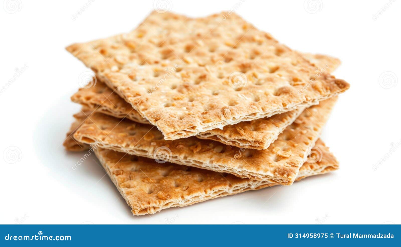 Crackers Arranged on a White Backdrop Stock Image - Image of tasty ...