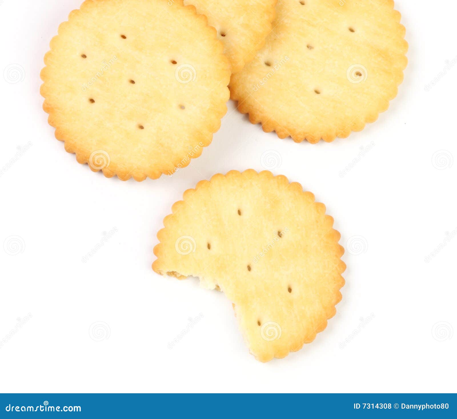 Crackers with a bite stock photo. Image of bite, crisp - 7314308