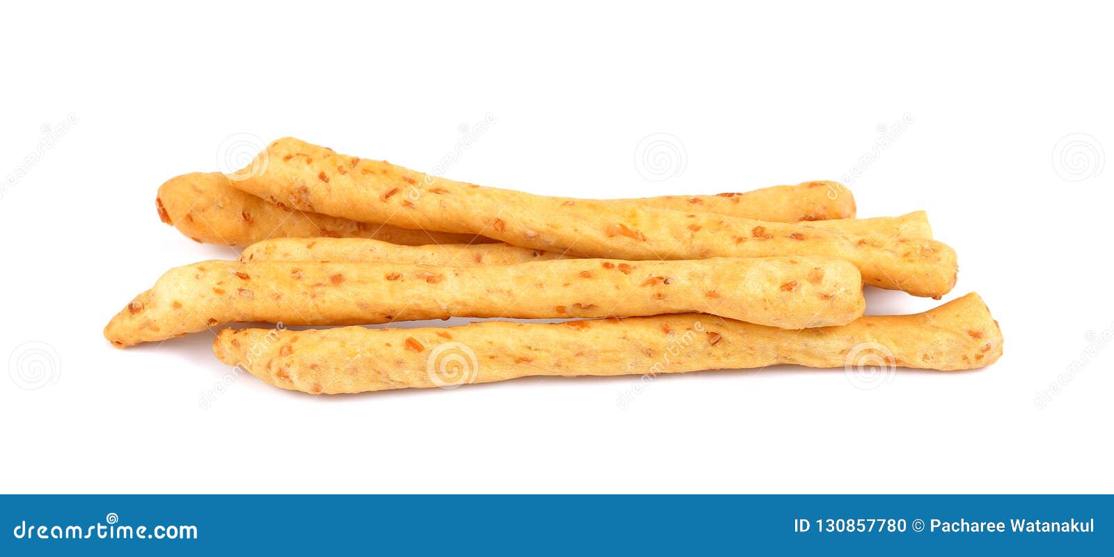 Crackers, Bread Stick Isolated on White Stock Photo - Image of fresh ...