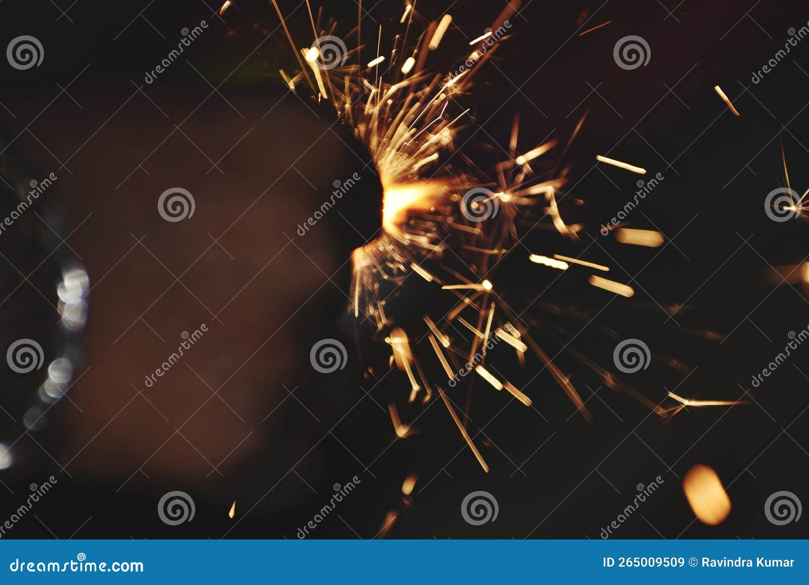 Crackers Burning at the Time New Year Stock Image - Image of lighting ...