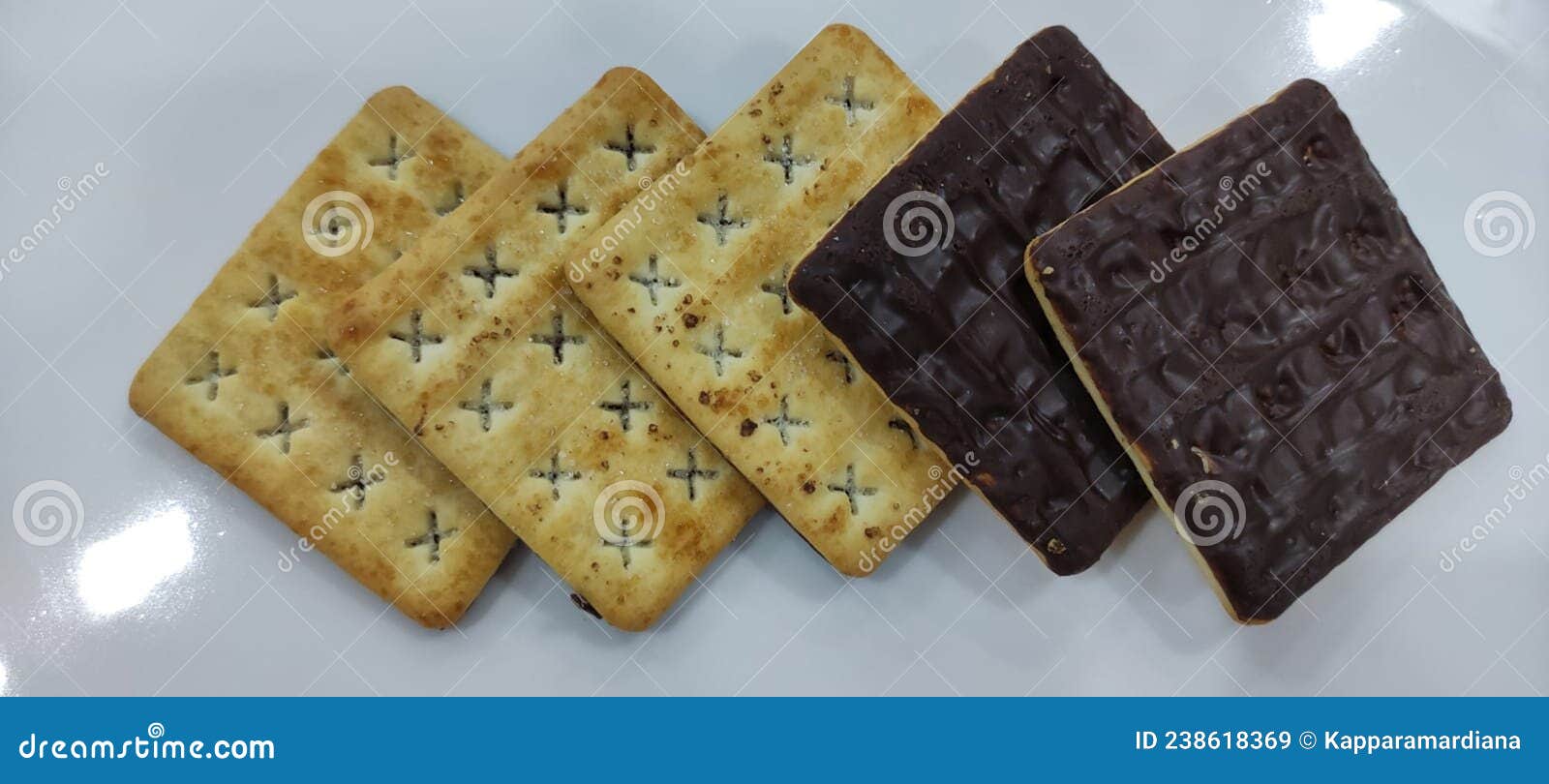 Crackers with Chocolate stock image. Image of snack - 238618369