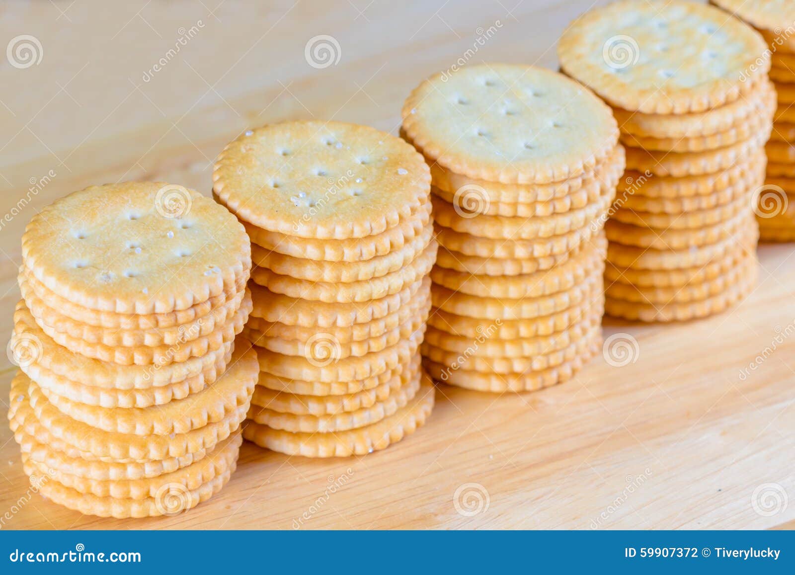 Crackers stock photo. Image of cuisine, salt, small, hole - 59907372