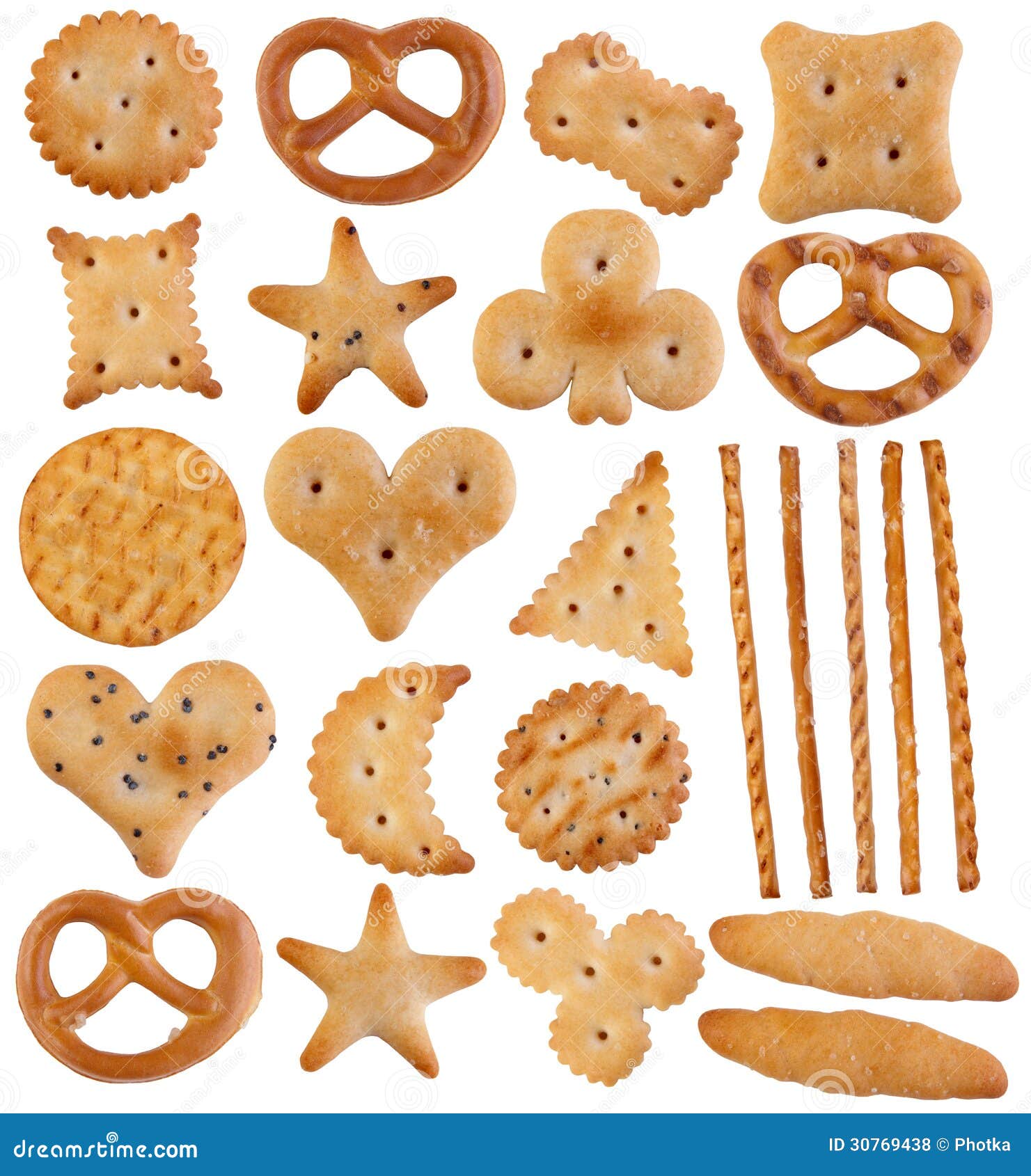 Crackers collection stock photo. Image of appetizer, white - 30769438