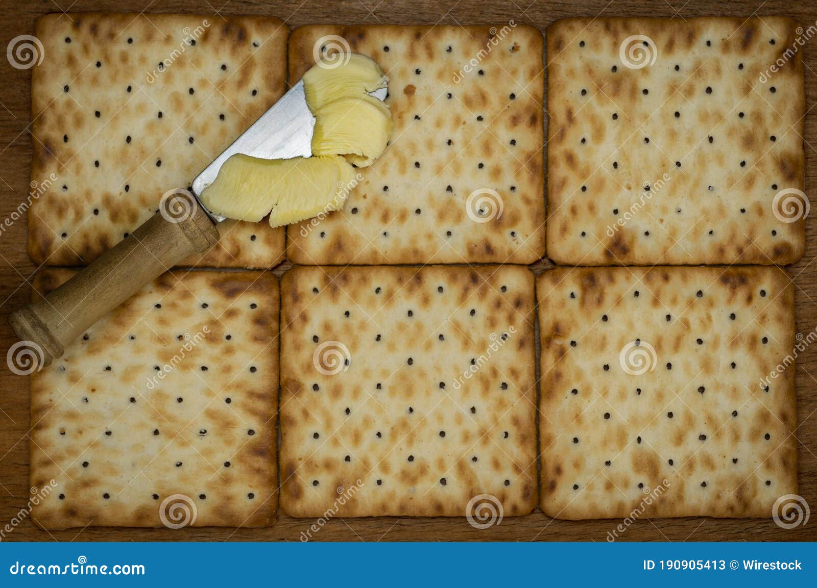 Crackers Forming a Rectangle Stock Image - Image of crispy, crunchy ...