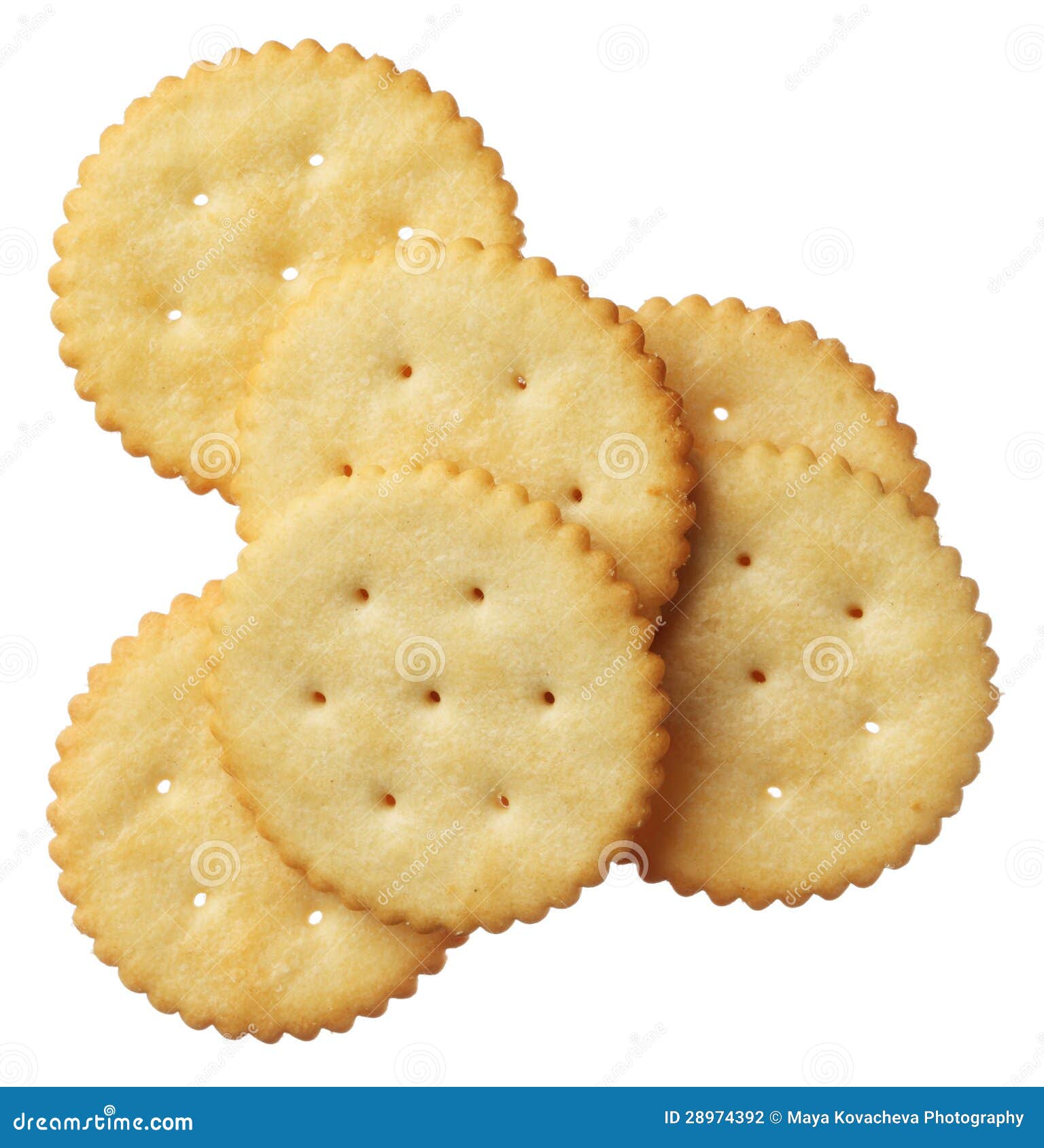 Crackers Isolated on White Background Stock Photo - Image of background ...