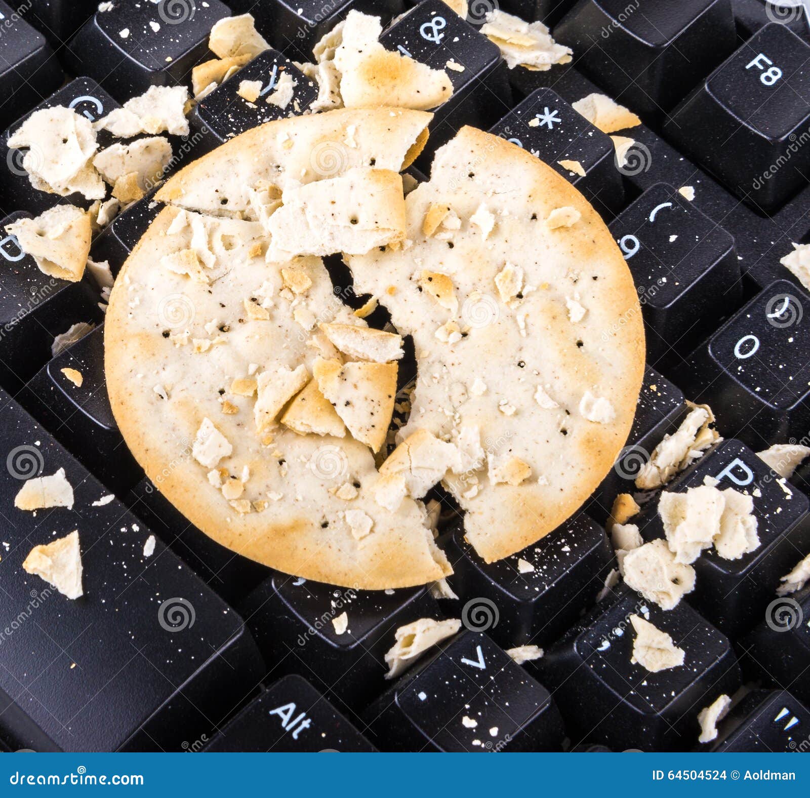 Crackers On The Keyboard Stock Photo | CartoonDealer.com #64504512