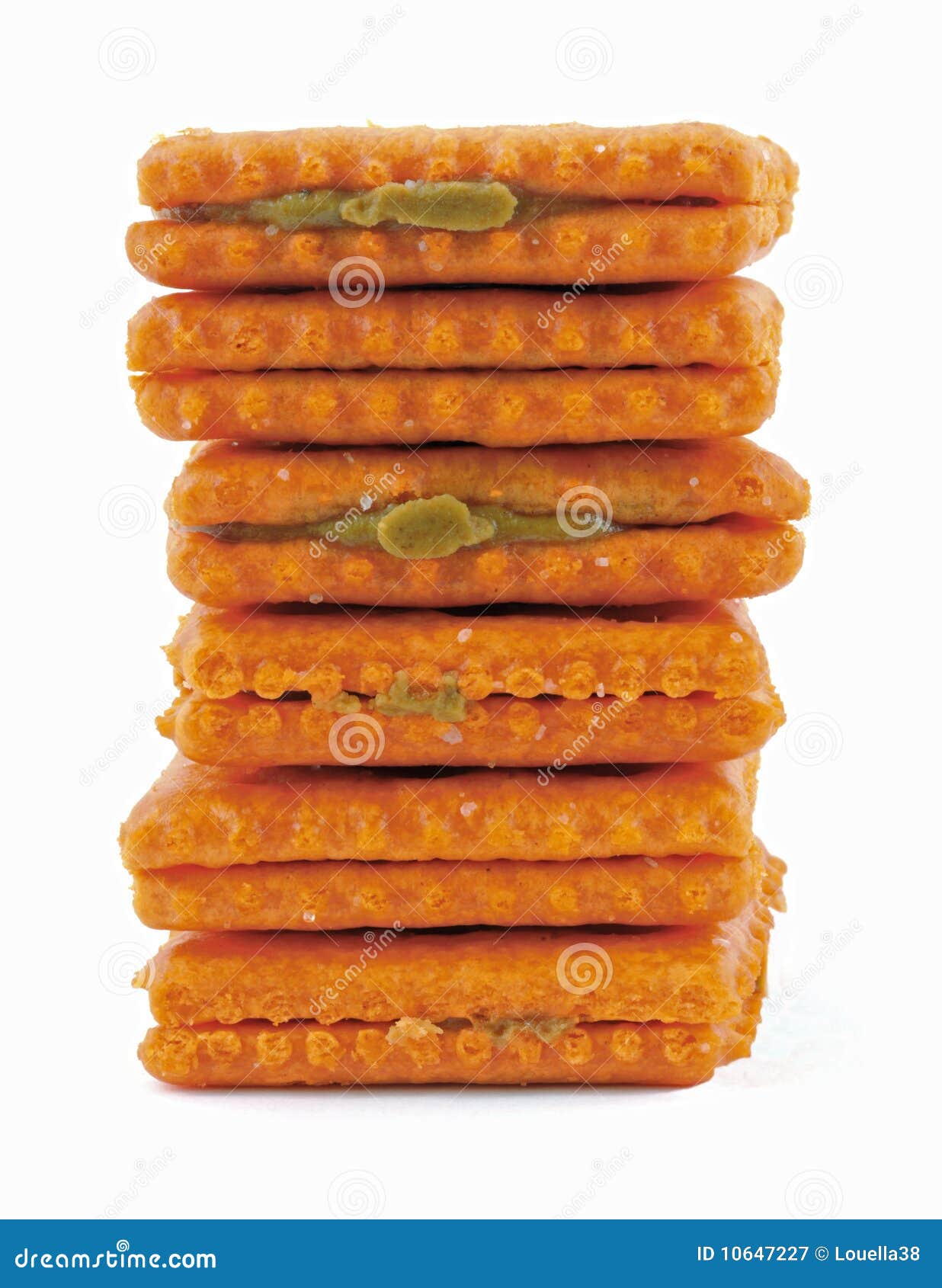 Crackers Peanut Butter Stack Stock Image - Image of nutritious ...