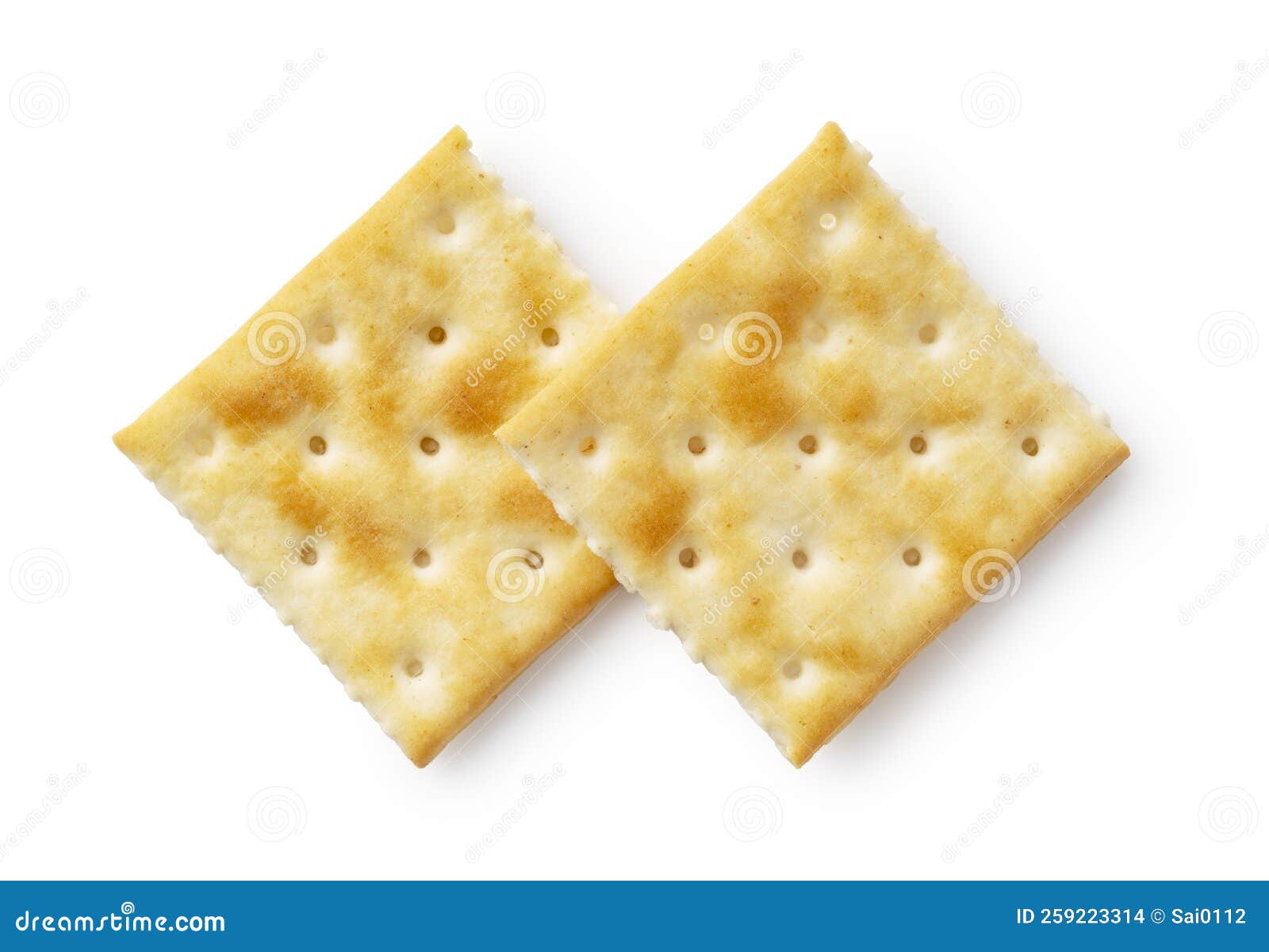 Crackers Placed on a White Background Stock Photo - Image of grain ...
