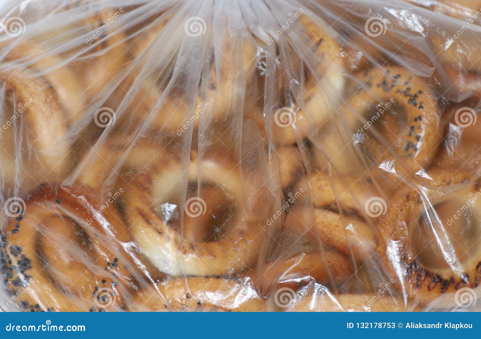 Crackers in a plastic bag stock image. Image of crumbs - 132178753