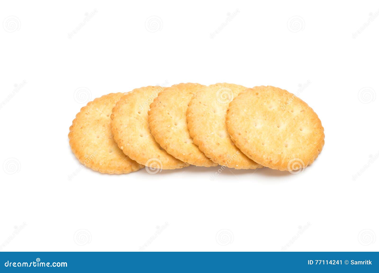 Crackers stacked isolated stock image. Image of ritz - 77114241
