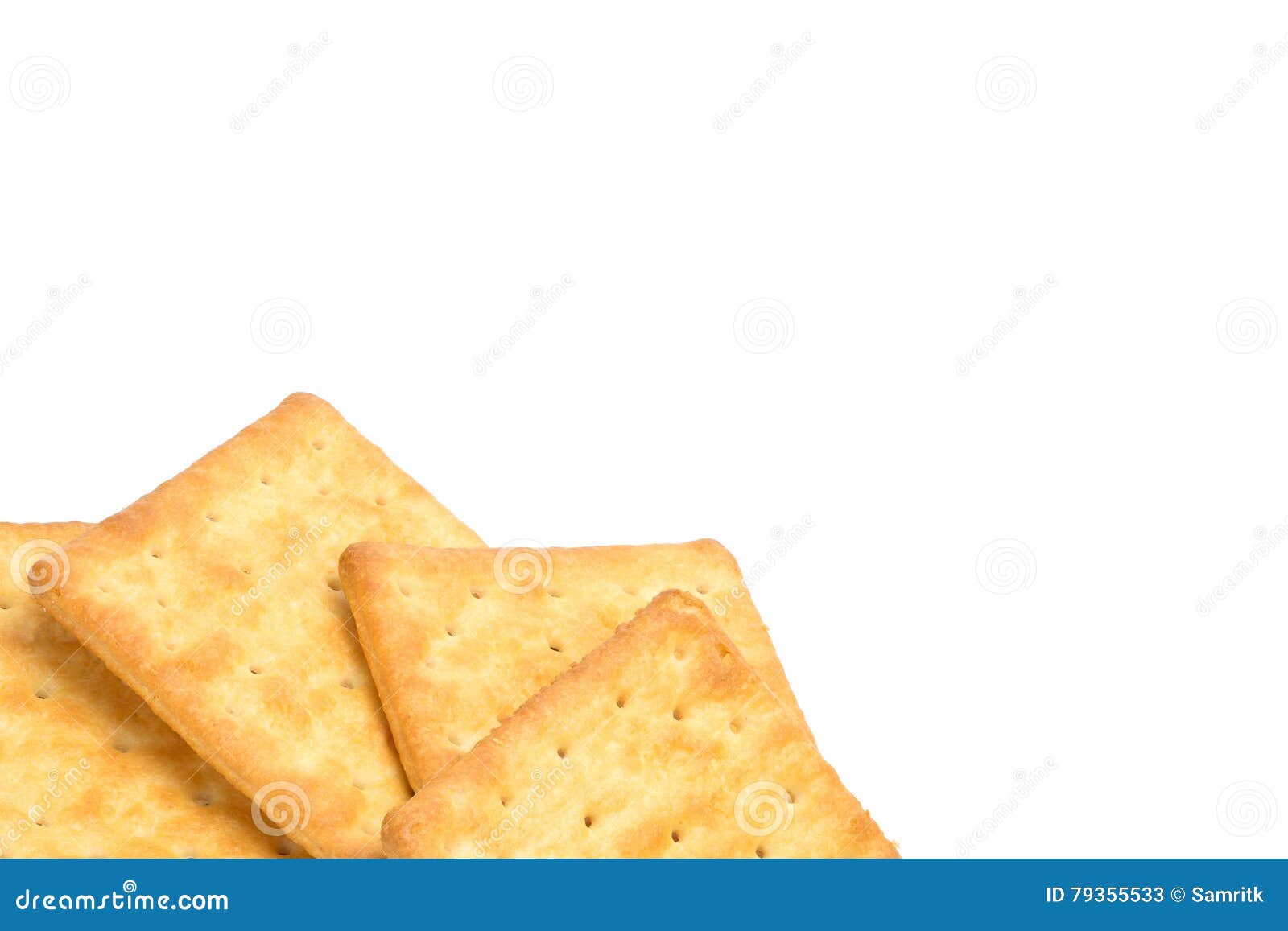 Crackers Stacked Isolated Over White Background Stock Image - Image of ...