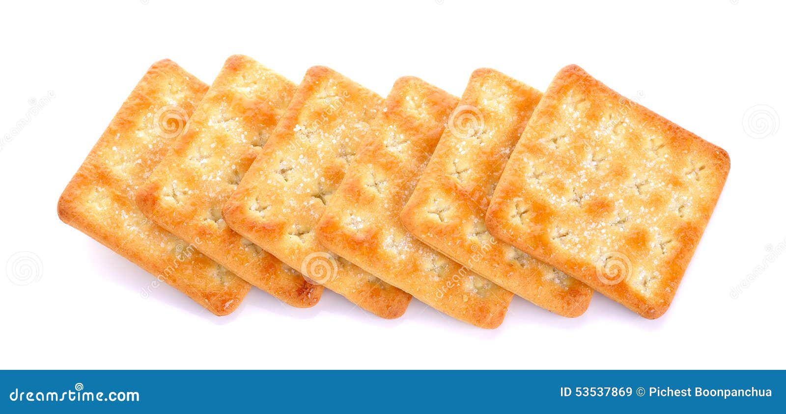Crackers with Sugar on the White Background Stock Image - Image of ...
