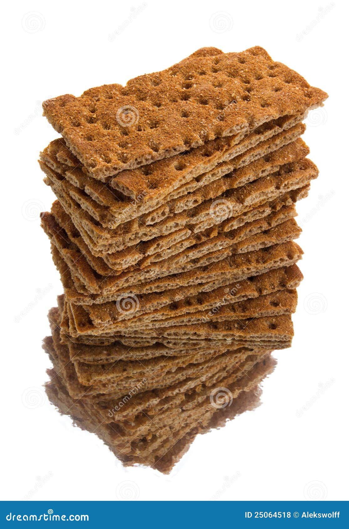 Crackers on a White Background Stock Photo - Image of eating, dieting ...