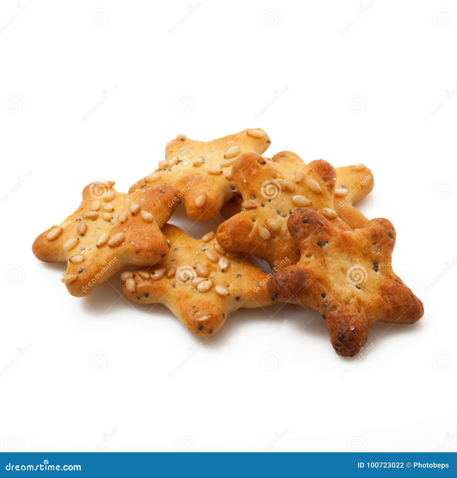 Crackers on White Background Stock Photo - Image of pasta, original ...