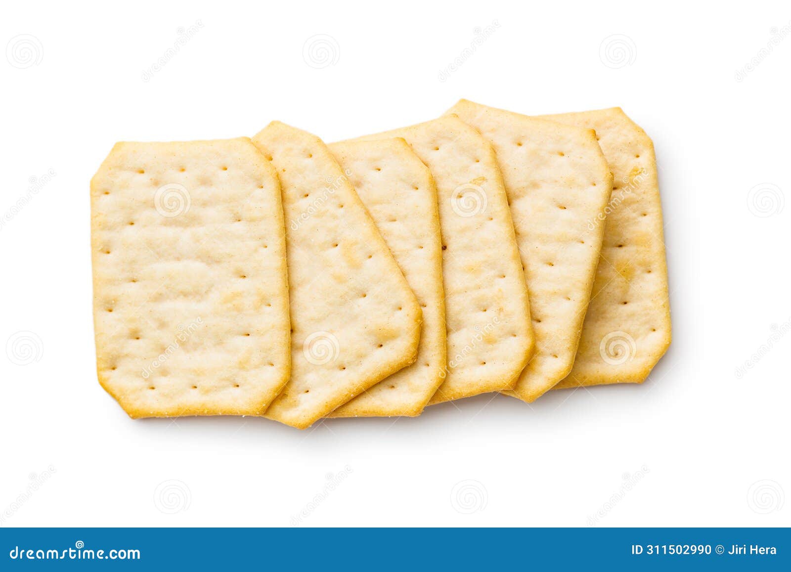 Crackers on White Background Stock Photo - Image of simple, snack ...