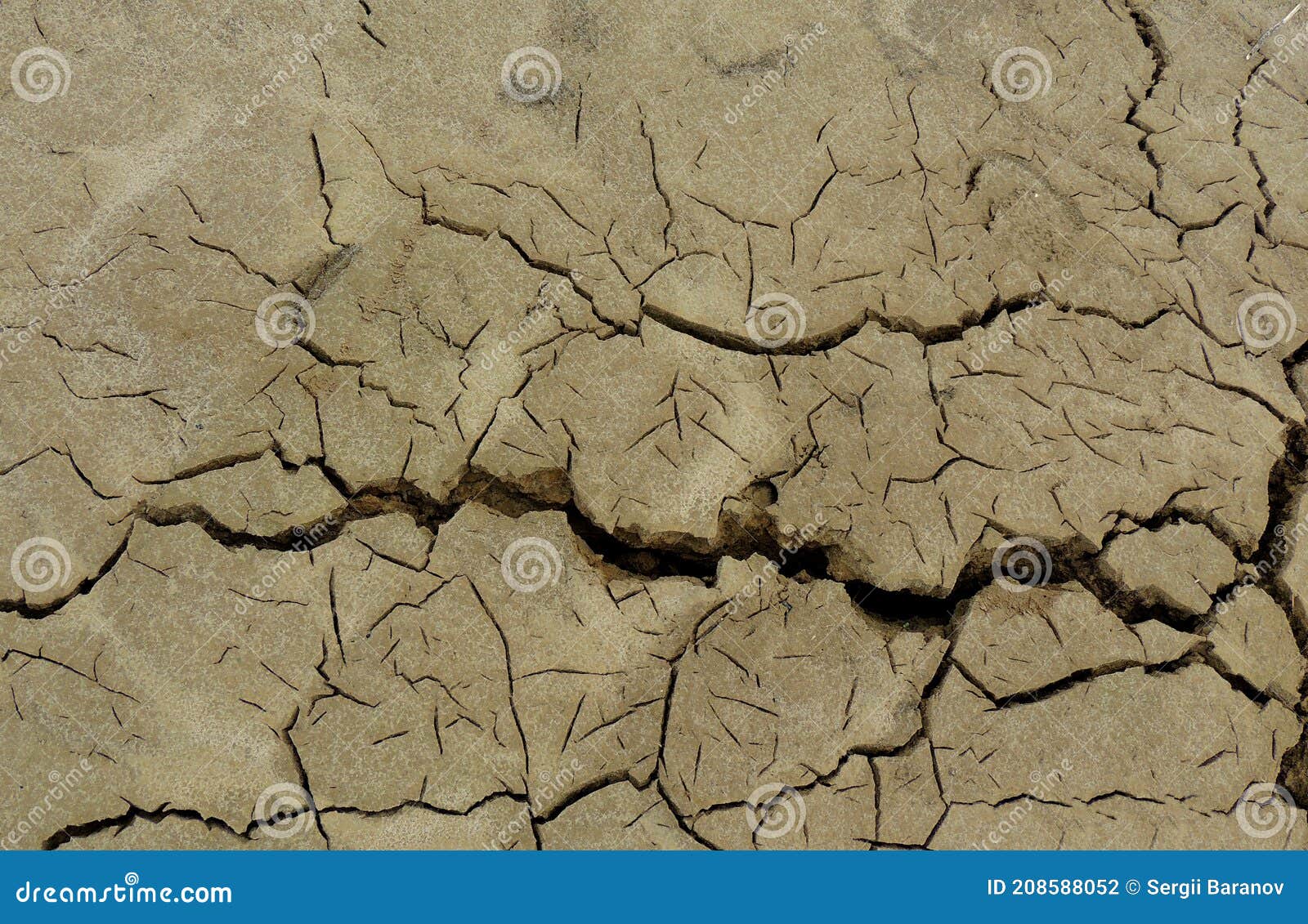 Dried Up Sand Top View Texture Stock Photo - Image of cracking, nature ...