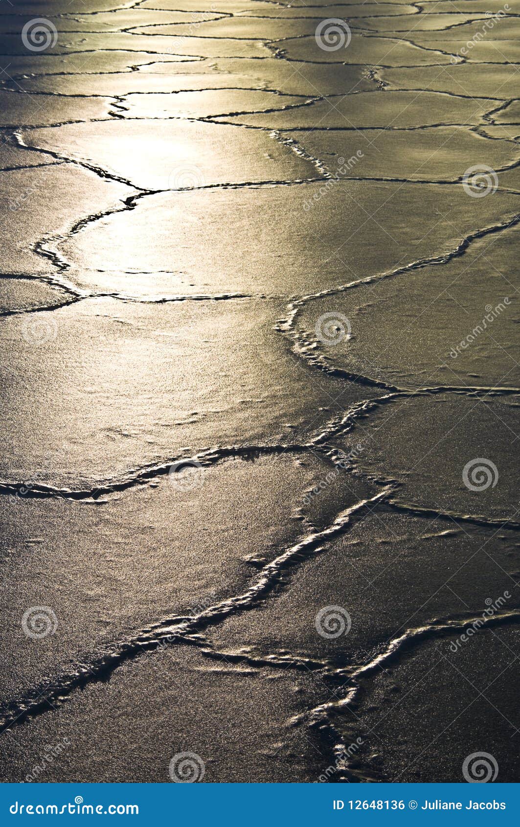 Cracking ice stock photo. Image of arctic, melting, horizon - 12648136
