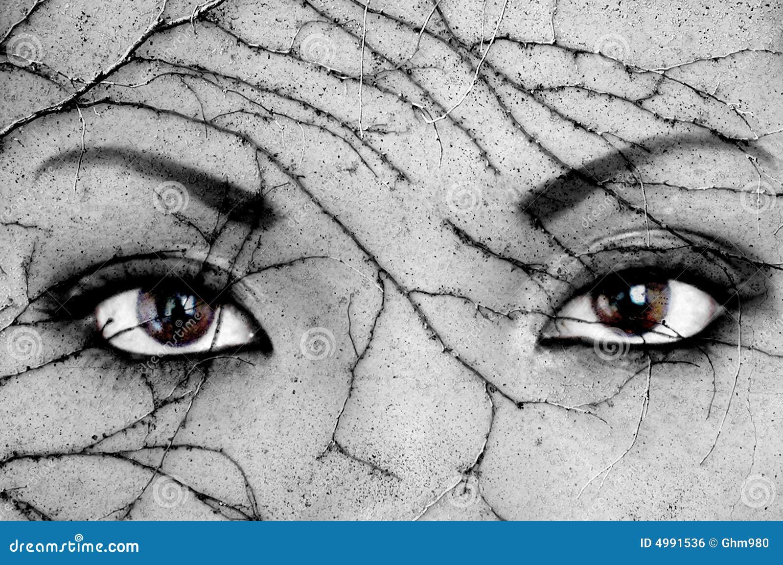 Cracking look stock photo. Image of horror, apparition - 4991536