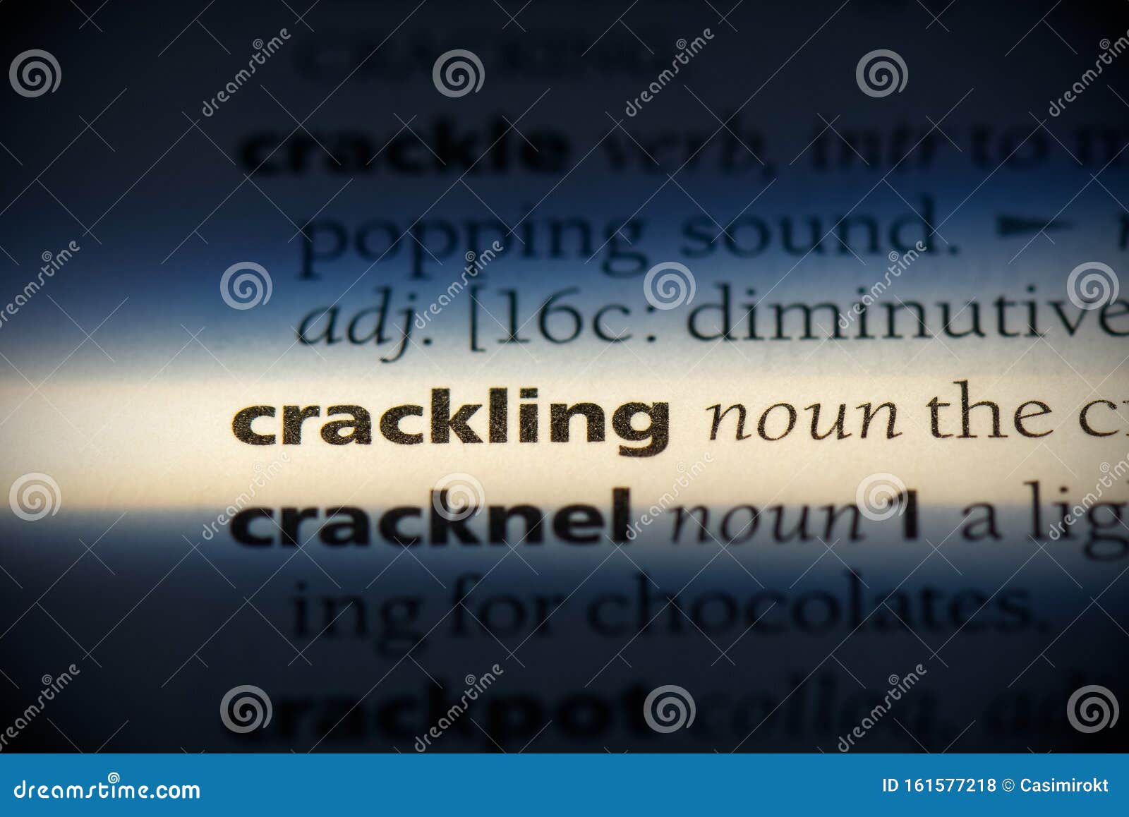 Crackling stock photo. Image of crackling, paper, vocabulary - 161577218
