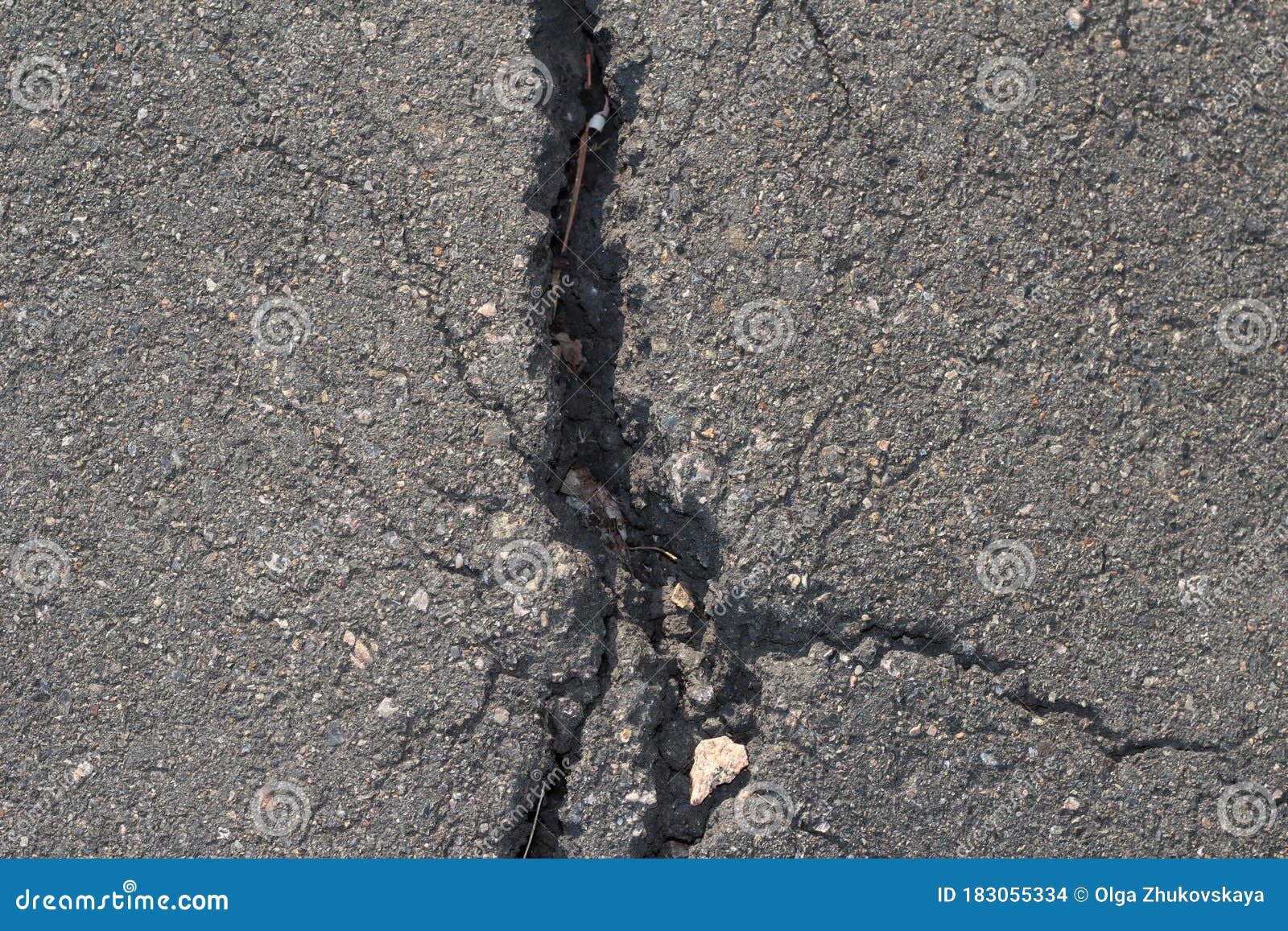 Cracks in the Asphalt. Texture of Bad Asphalt Stock Photo - Image of ...