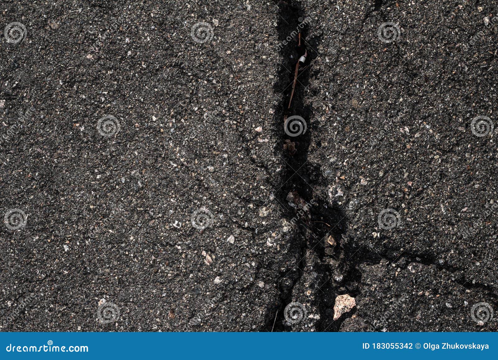 Cracks in the Asphalt. Texture of Bad Asphalt Stock Photo - Image of ...