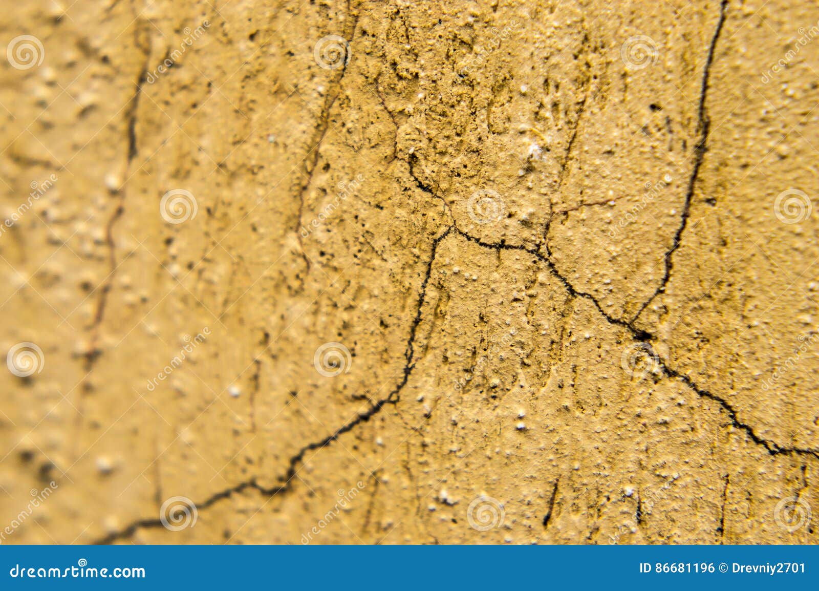 Cracks and Chips in the Coating Plaster Walls Stock Photo - Image of ...
