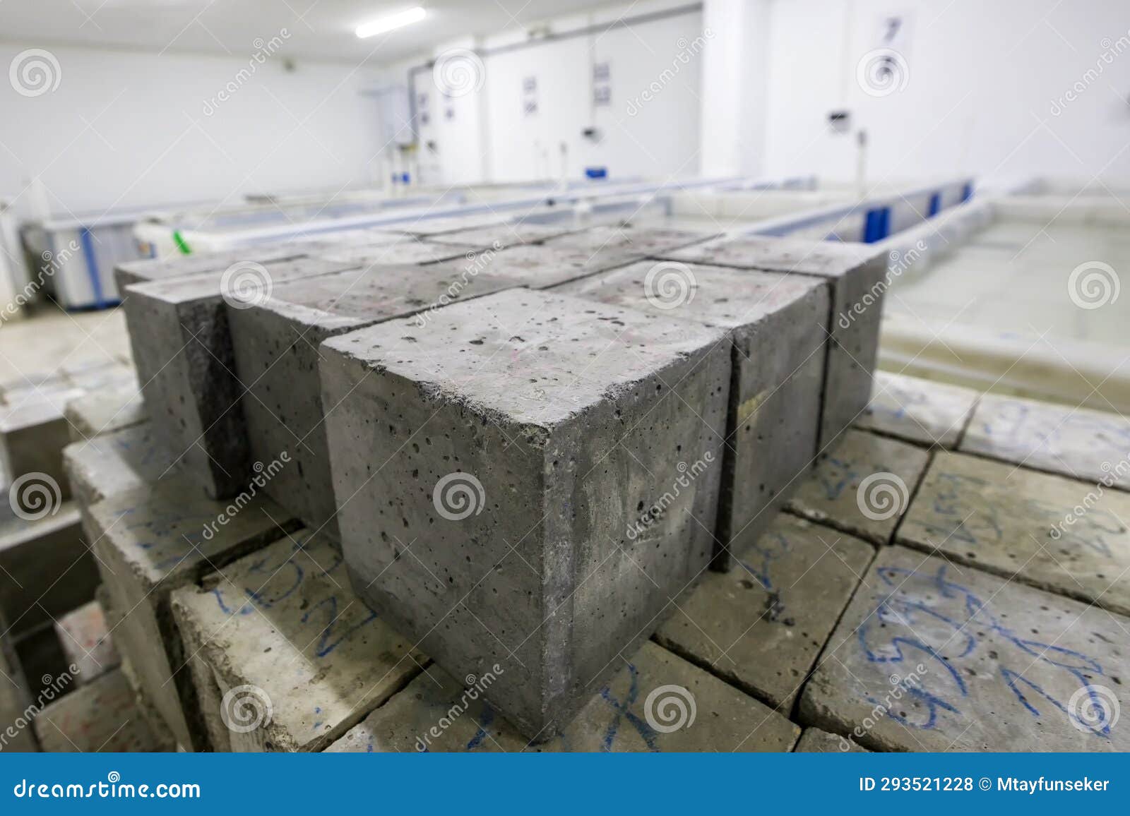 Cracks of the Cubic Concrete Sample after the Tensile or Flexural ...