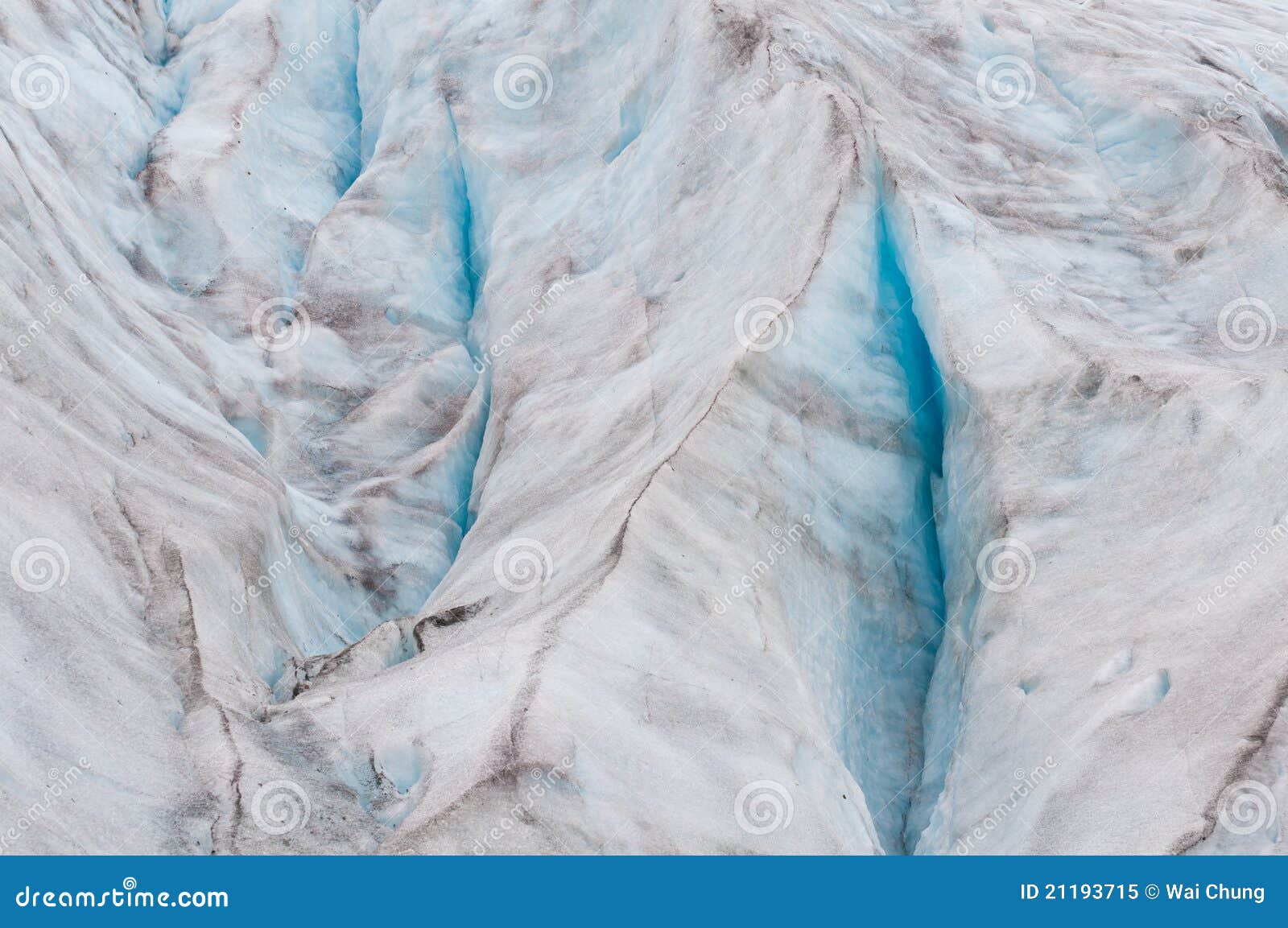 Cracks in Glacier Ice Sheet Stock Image - Image of cold, landscape ...