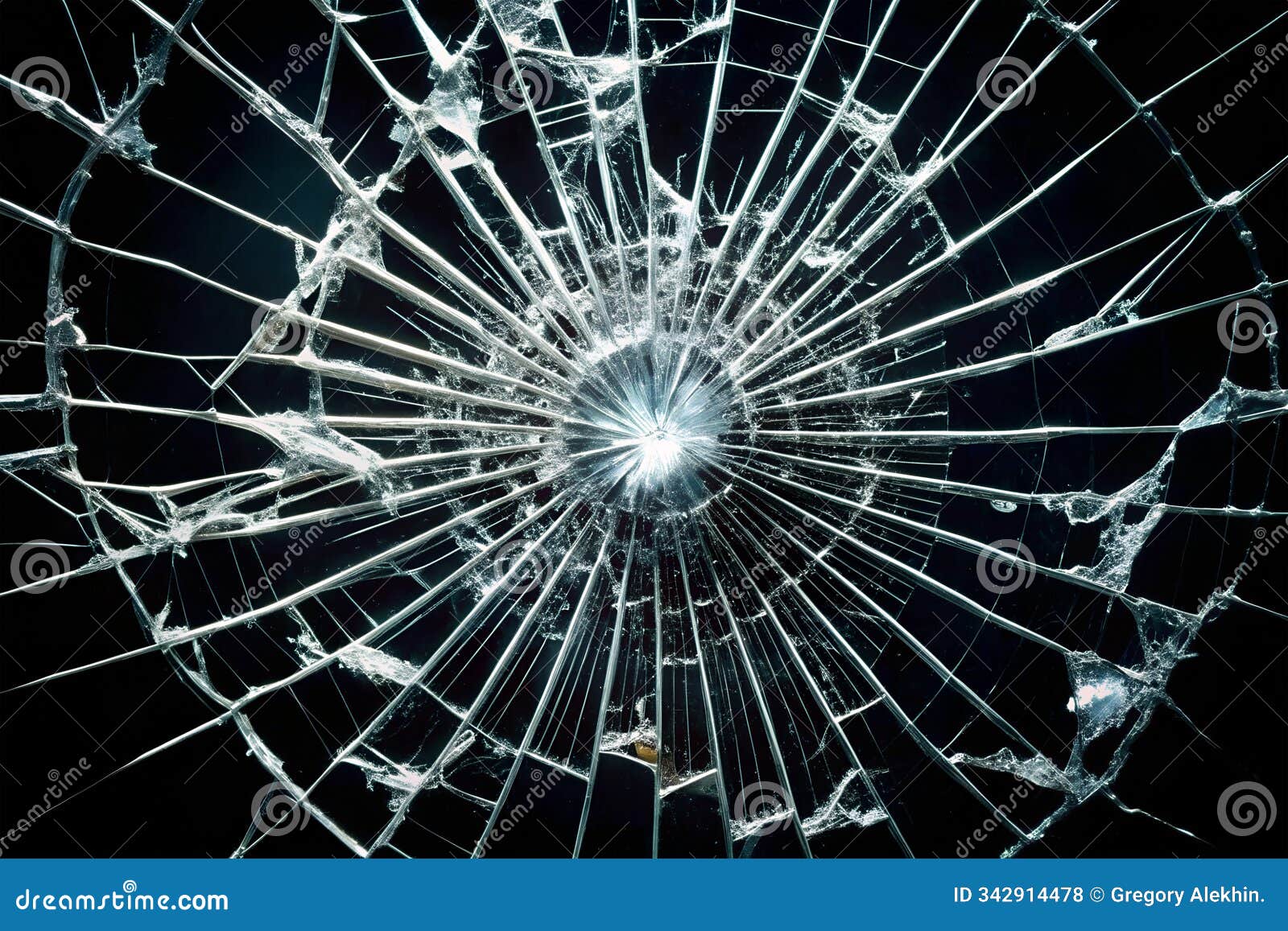 Cracks on the Glass Impact on the Glass, Abstract Background Broken ...