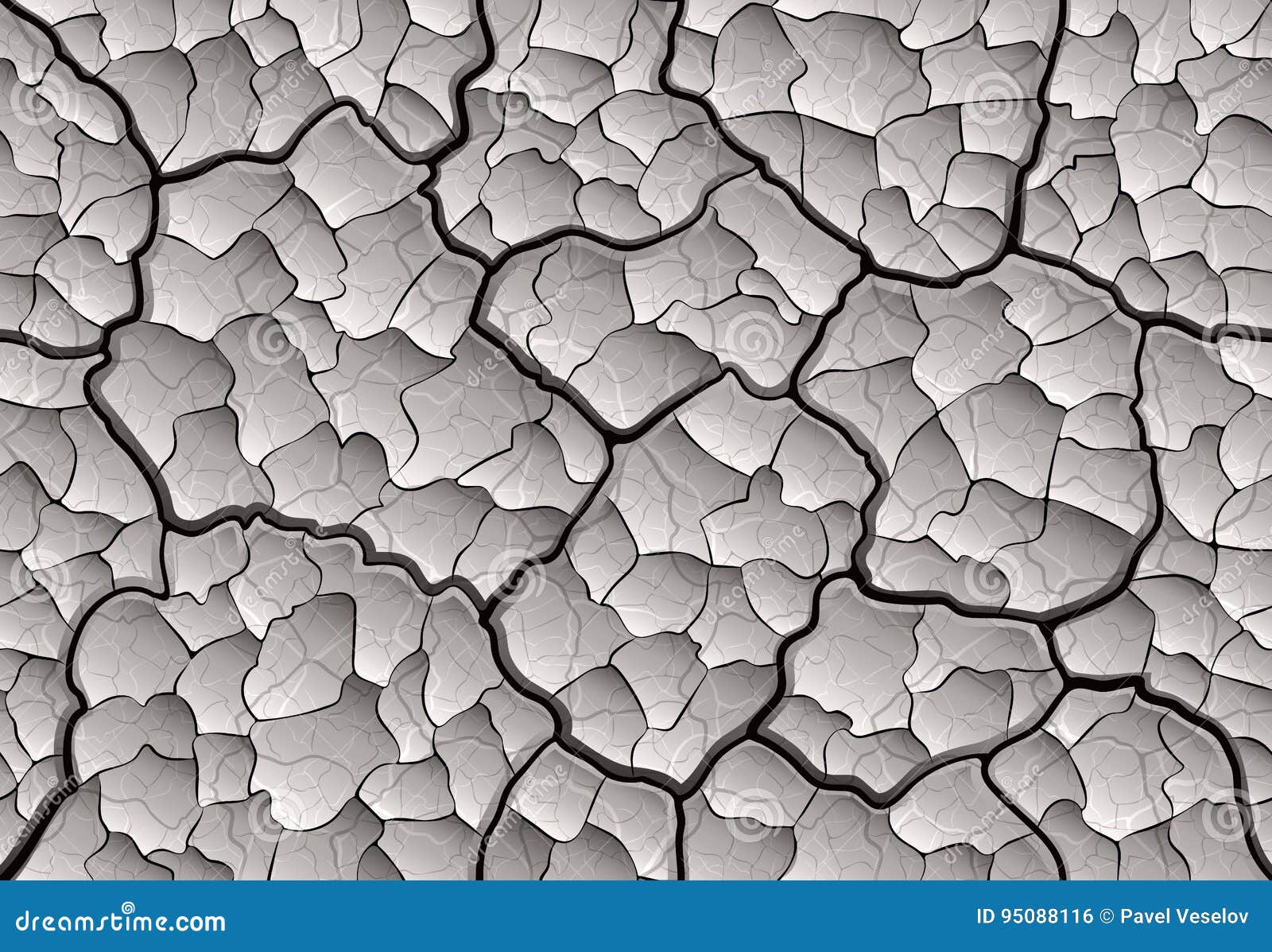 Cracks in the Ground Seamless Pattern Stock Vector - Illustration of ...