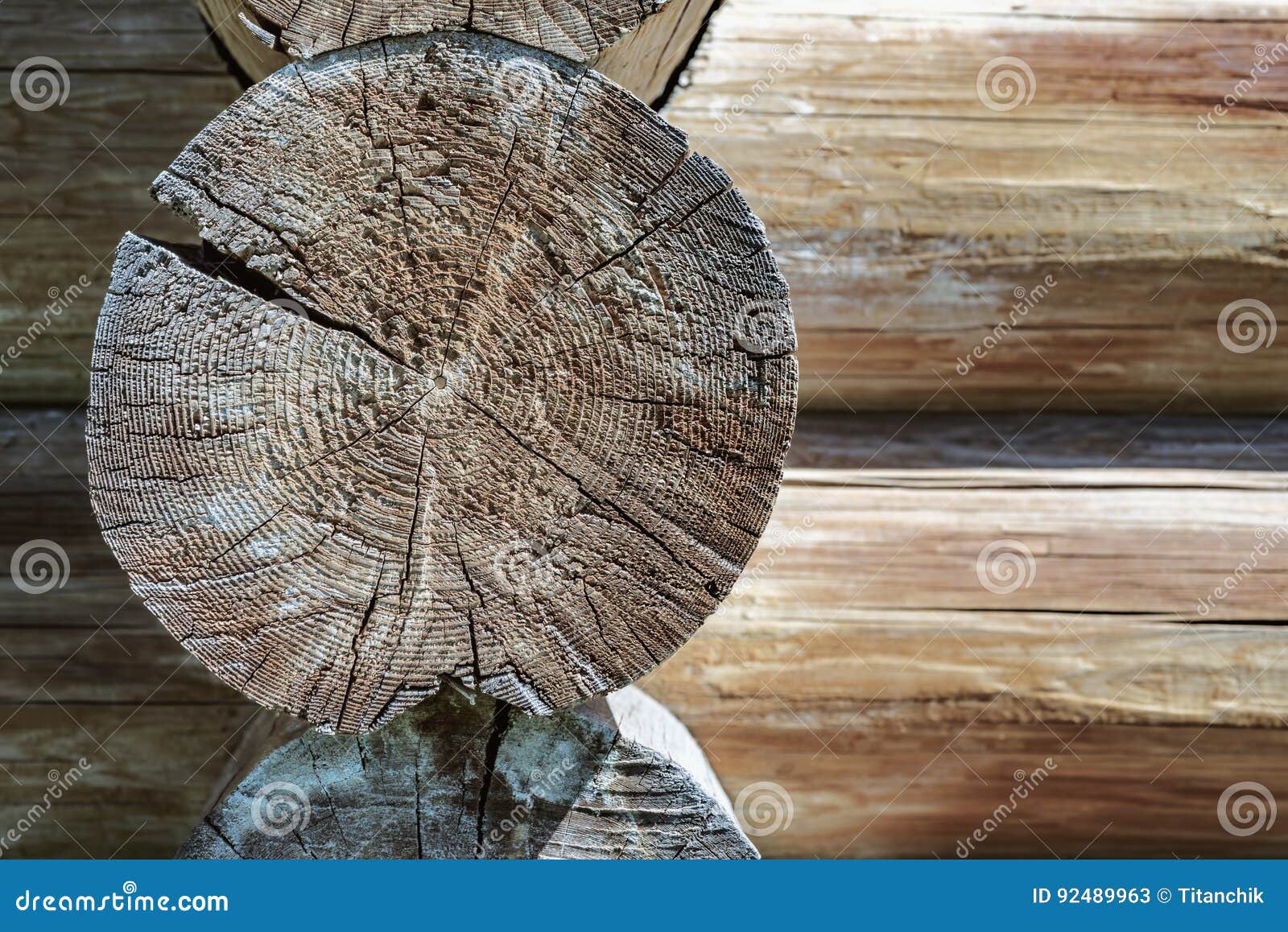 Cracks log stock image. Image of crack, dirty, rough - 92489963