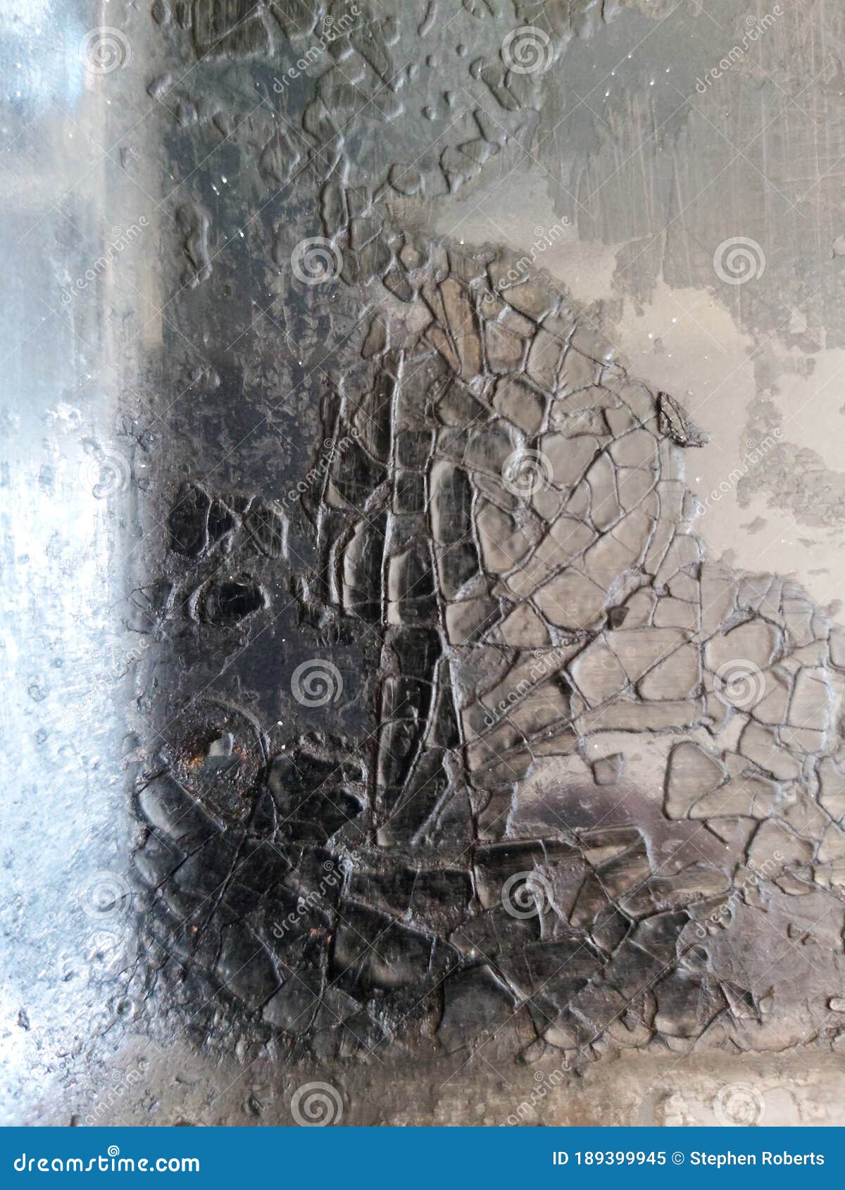 Cracks in the Screen Spider Webbing Out Stock Image - Image of detail ...