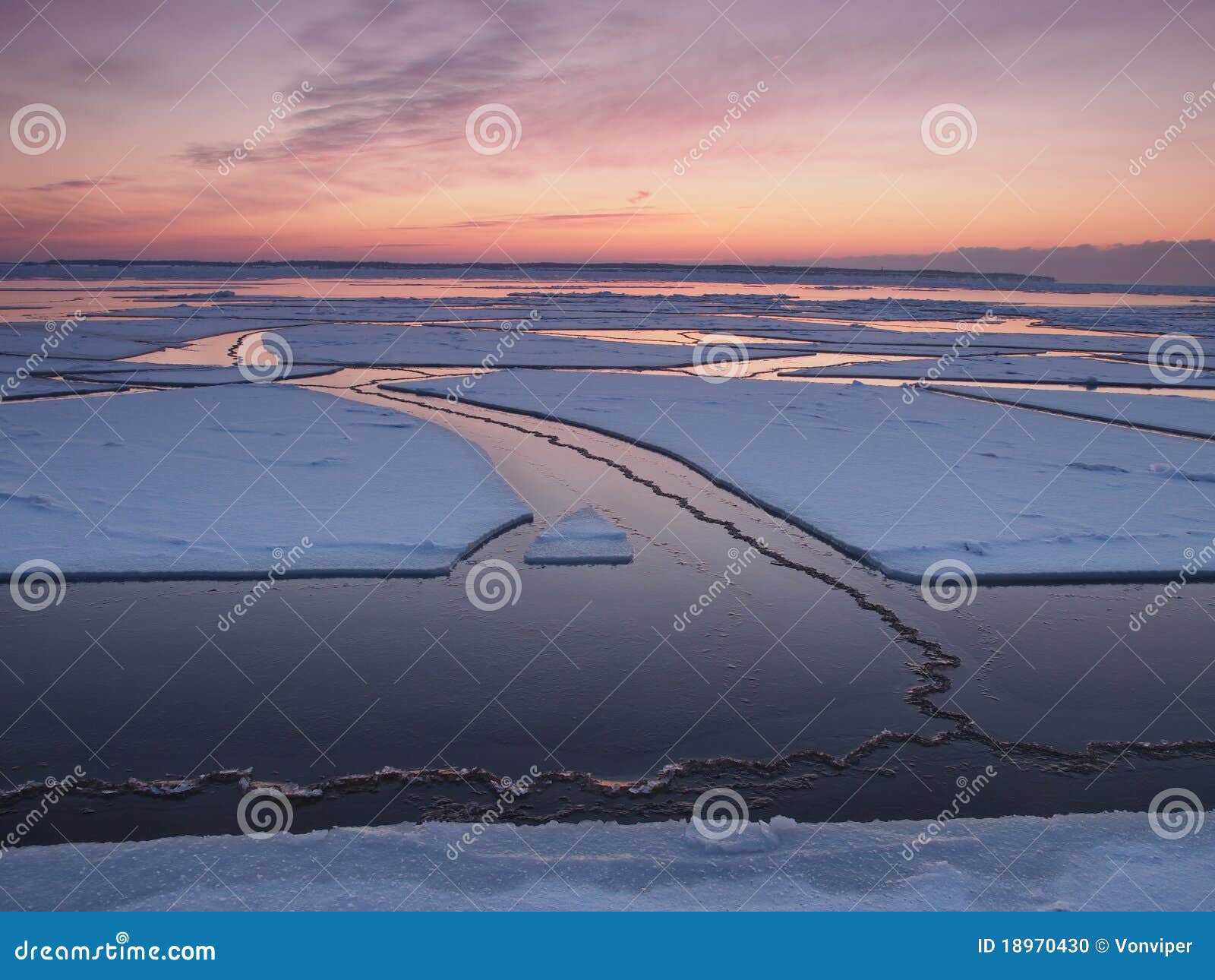 Cracks in a sea ice stock photo. Image of vast, pakri - 18970430