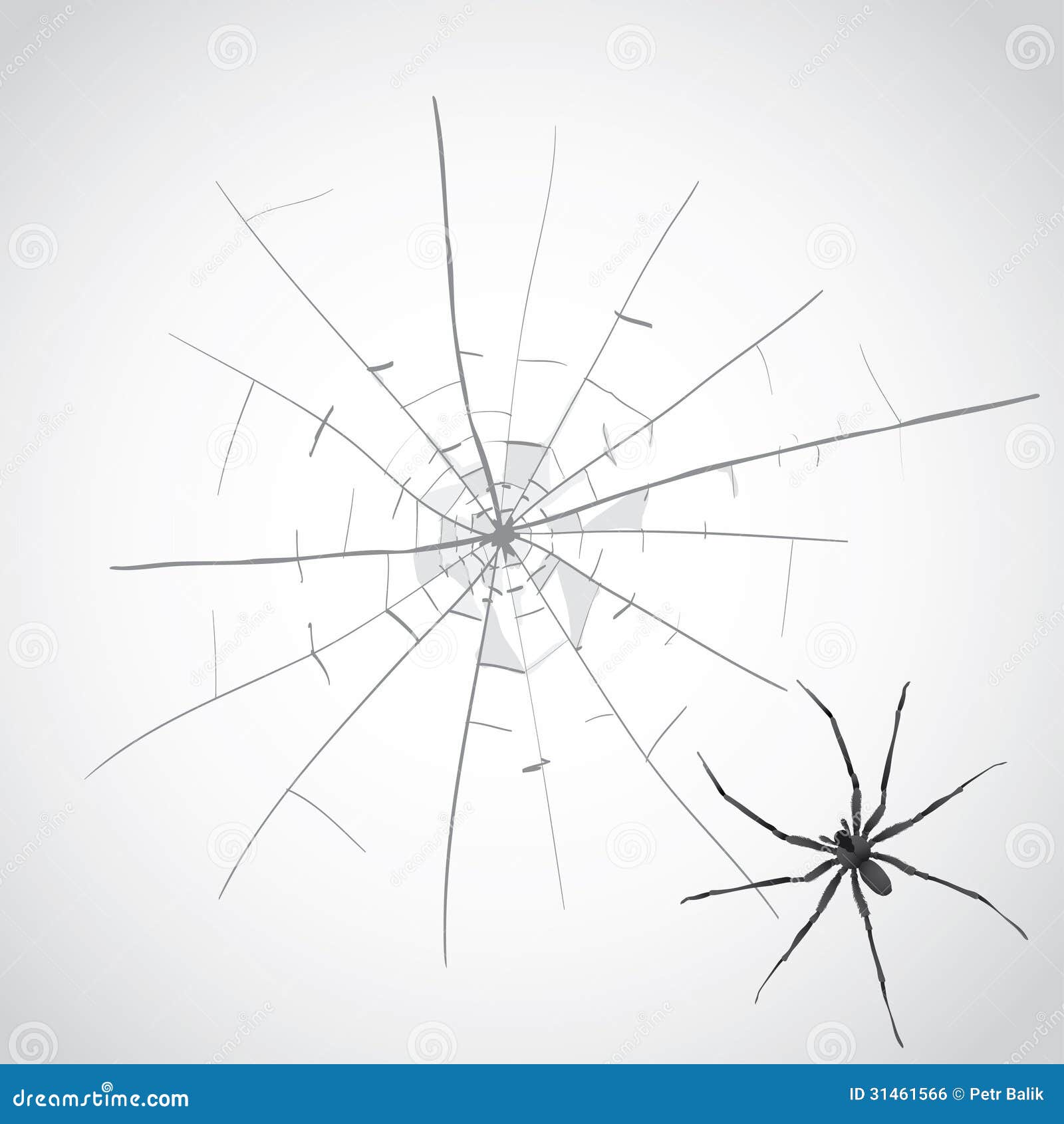 Cracks and spider stock illustration. Illustration of designer - 31461566