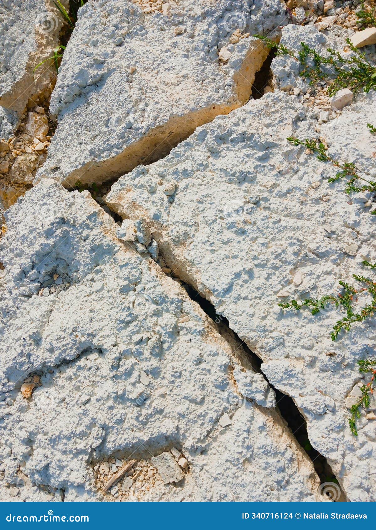 Cracks in Stone As Background. Texture of Natural Stone Stock Photo ...
