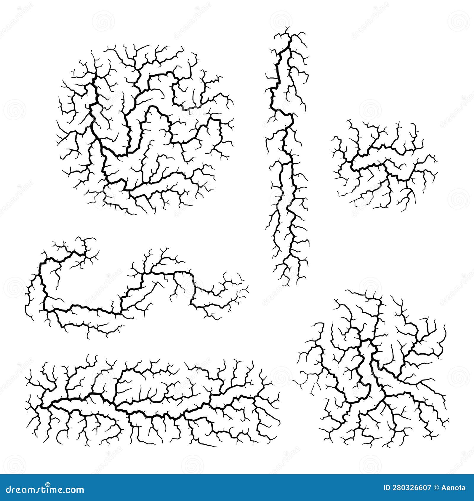Cracks Templates - Vector Illustration Stock Vector - Illustration of ...