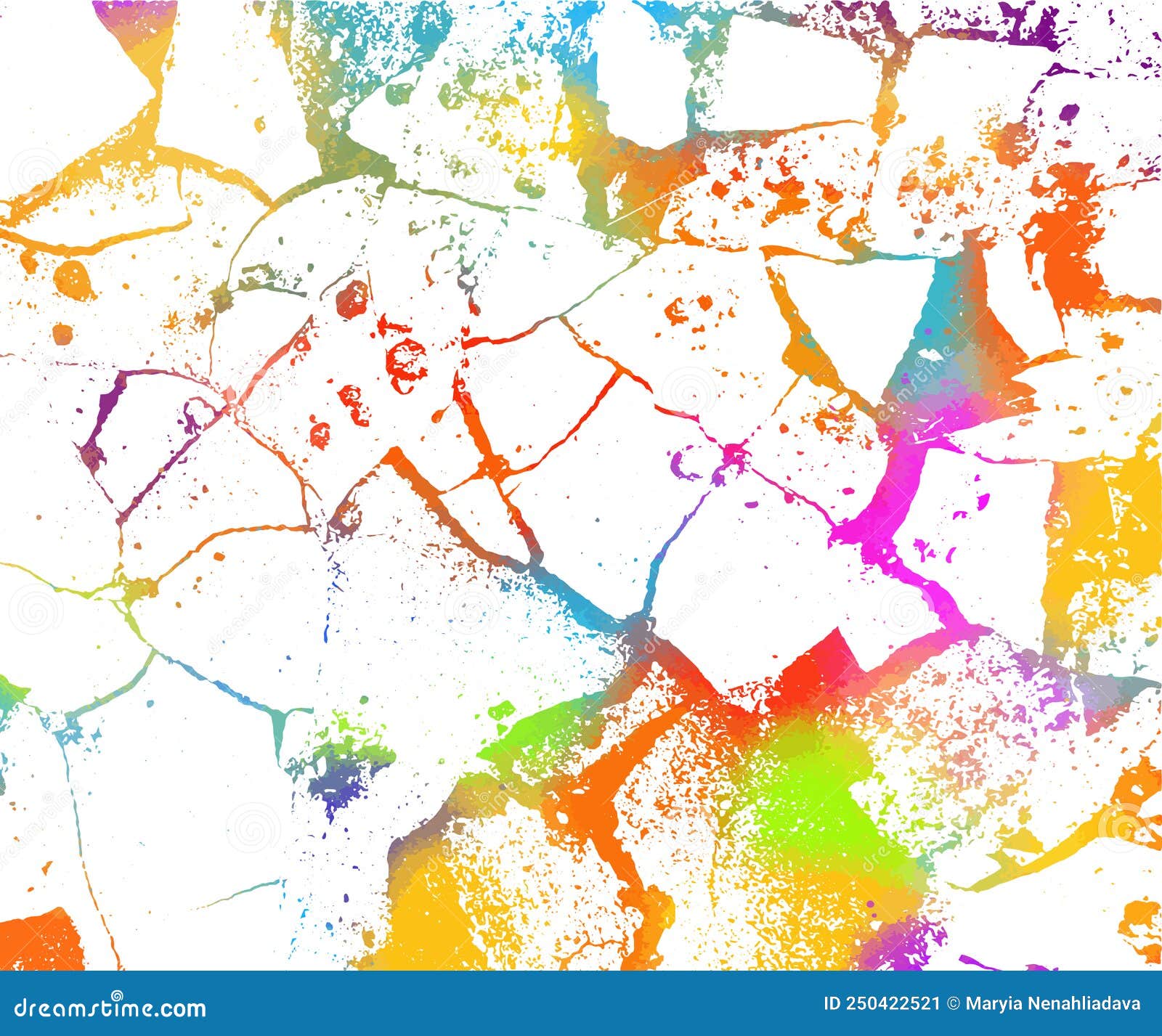 The Cracks Texture Colorful. Vector Background. Stock Vector ...