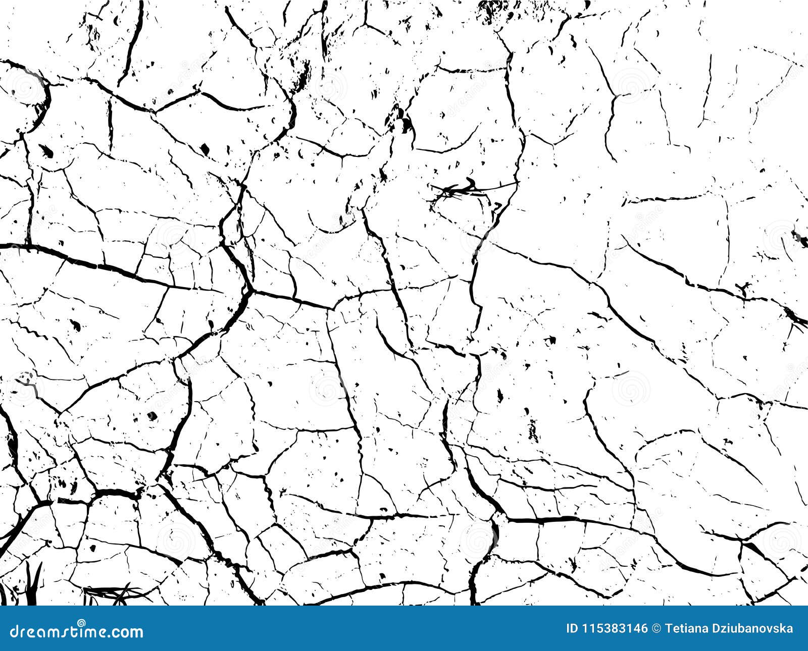 The Cracks Texture of Dry Earth. Grunge Abstract Background. Stock ...