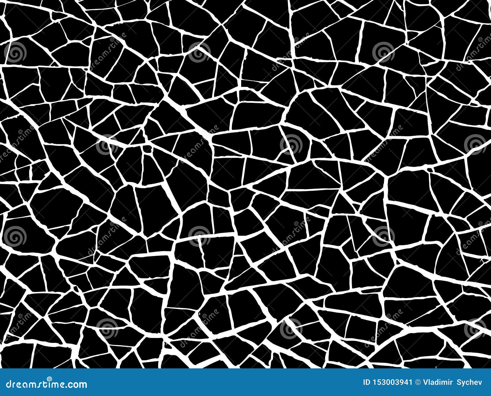 The Cracks Texture White and Black. Vector Background Stock Vector ...